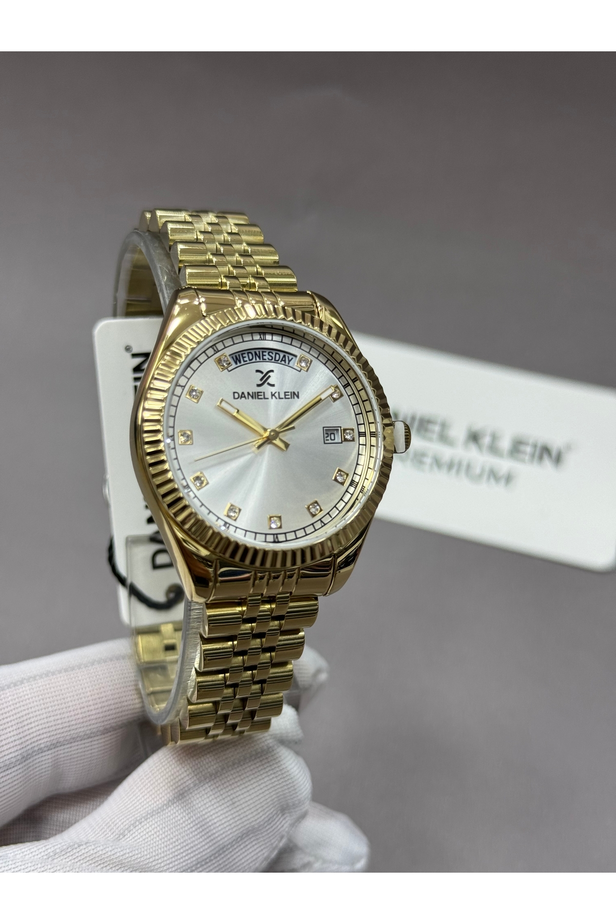 Daniel Klein Sarı Gümüş Rolex Kasa Kadın Kol Saati 30m Su Geçirmezlik 2 ...