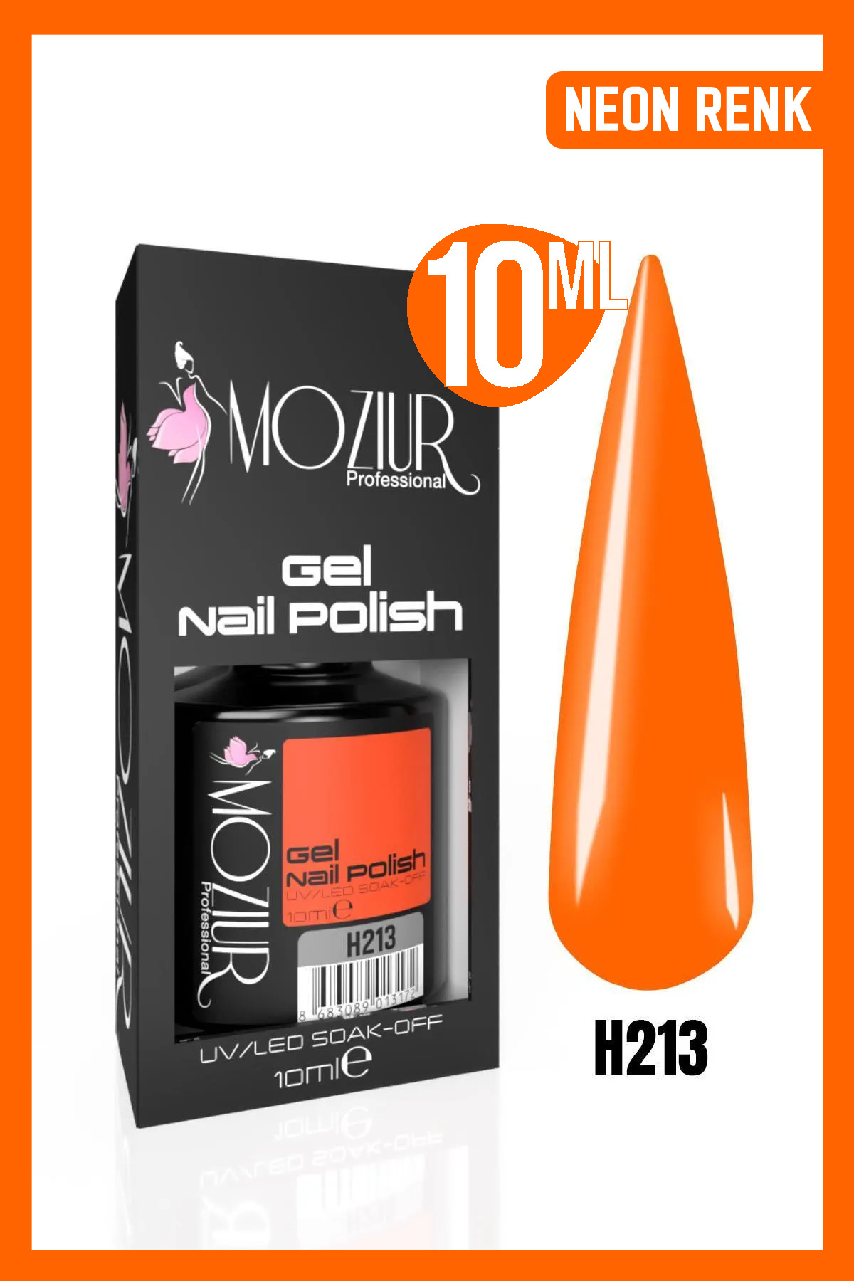 MOZIUR Kalıcı Oje Uv Led H213 (NEON RENK) 10ml Fiyatı, Yorumları - Trendyol