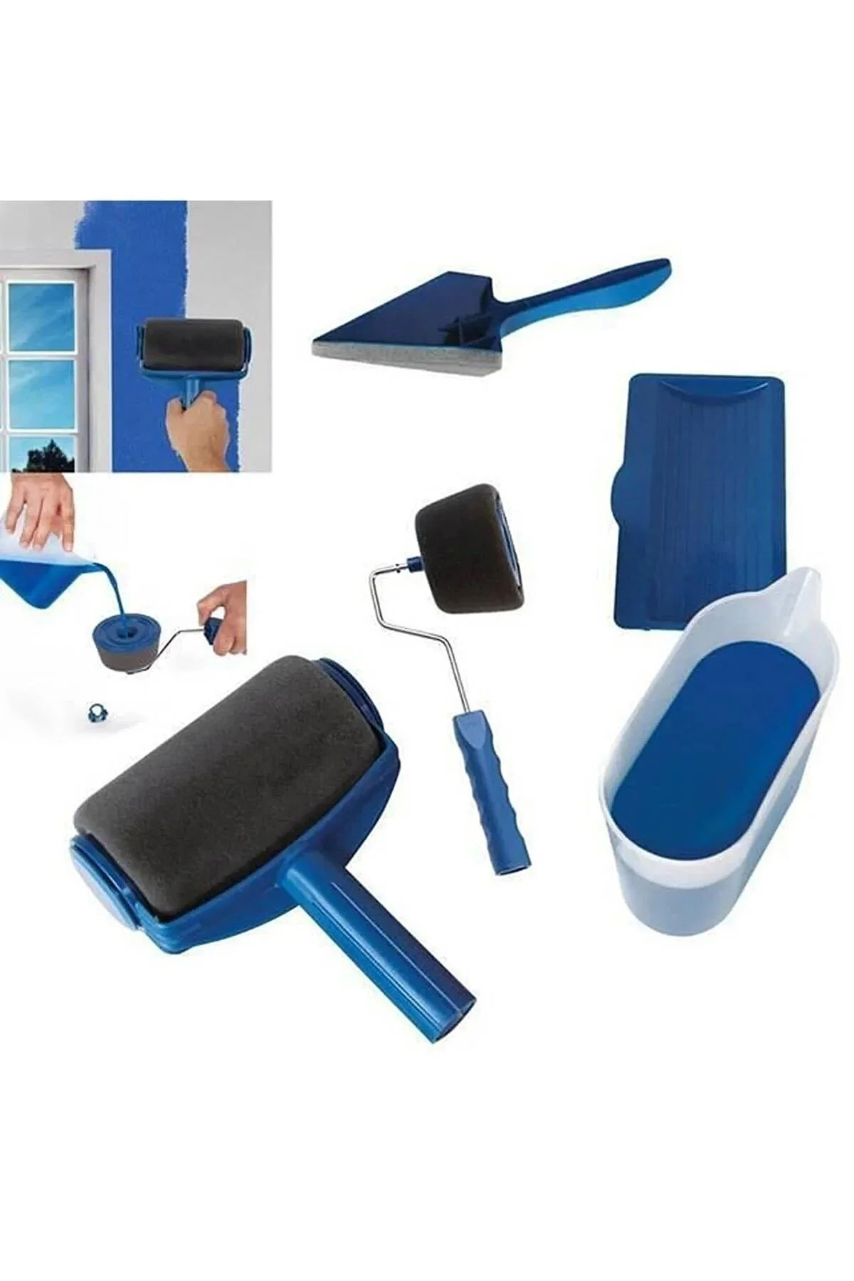 Xolo Paint Roller Damlatmayan Boya Rulosu Pratik Sızdırmaz Silikon Ve ...