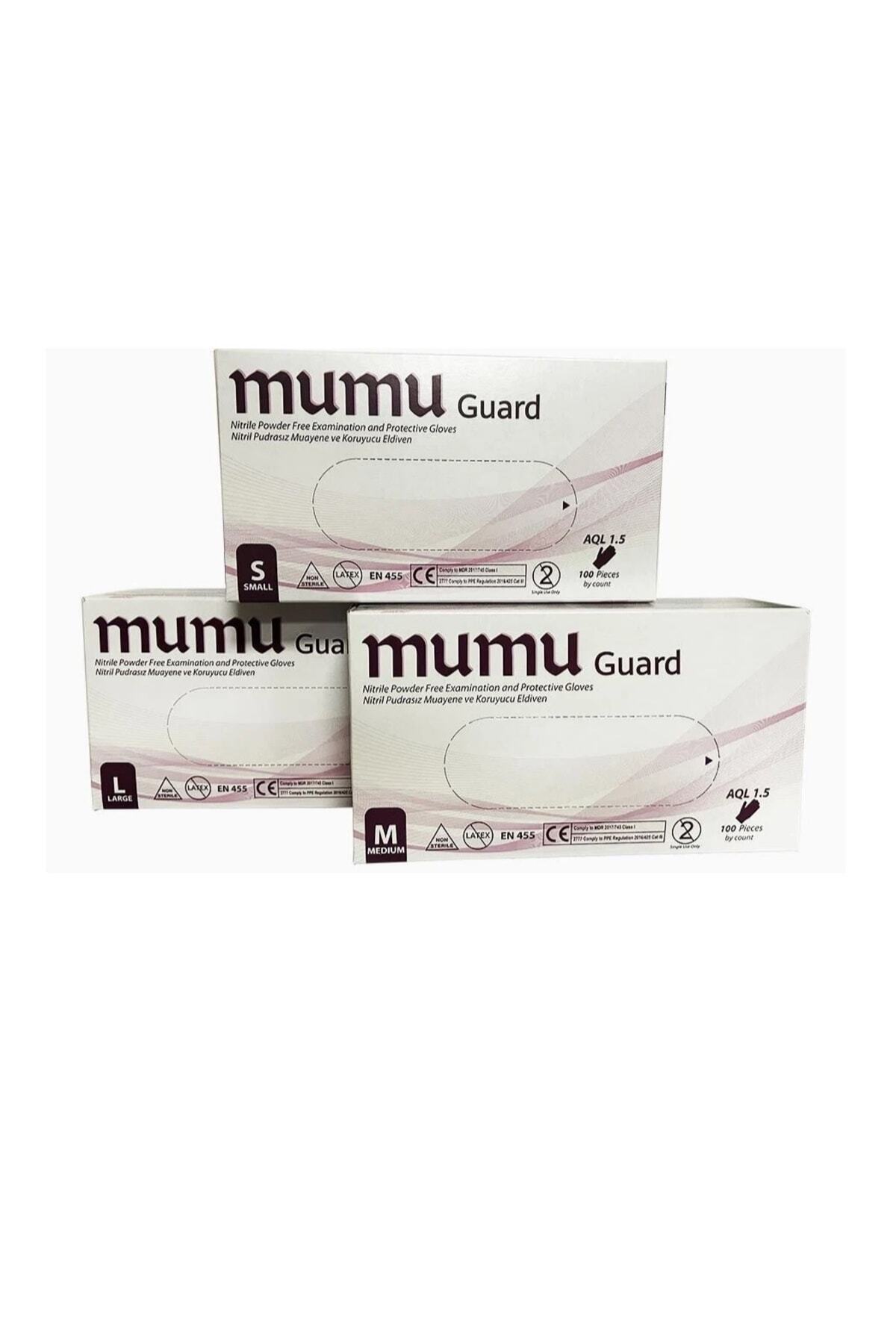 Mumu Guard Nitril Pudrasız Mavi Muayene Eldiveni 100'lü Paket Medium (l) Beden - Fiyatı, Yorumları