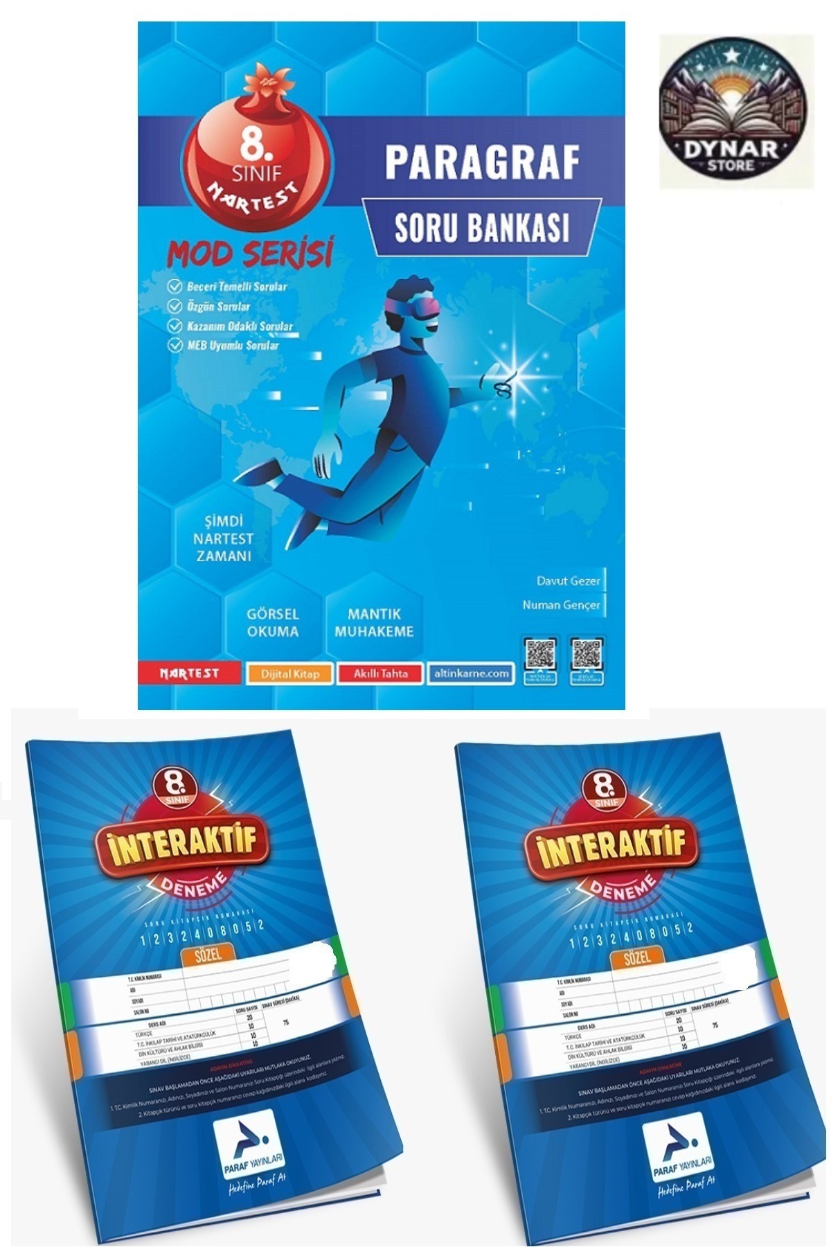 Nartest Yayınları Nartest 8. Sınıf Mod Paragraf Soru Bankası ve Paraf 8 ...