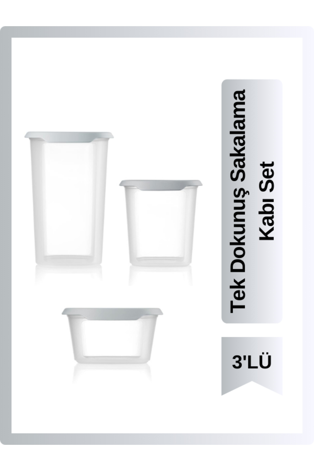 Tupperware Tek Dokunuş Saklama Kabı 3'lü Set 540ML, 1.1L, 1.8L Fiyatı, Yorumları - Trendyol