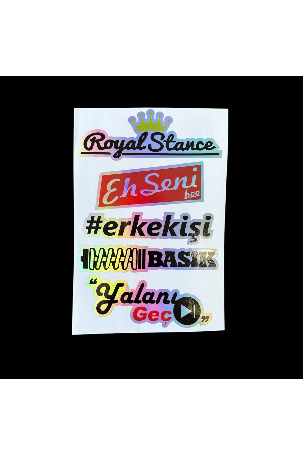 GM Auto Store Royal Stance, Eh Seni, Erkek İşi, Basık Hologram Arka Cam ...