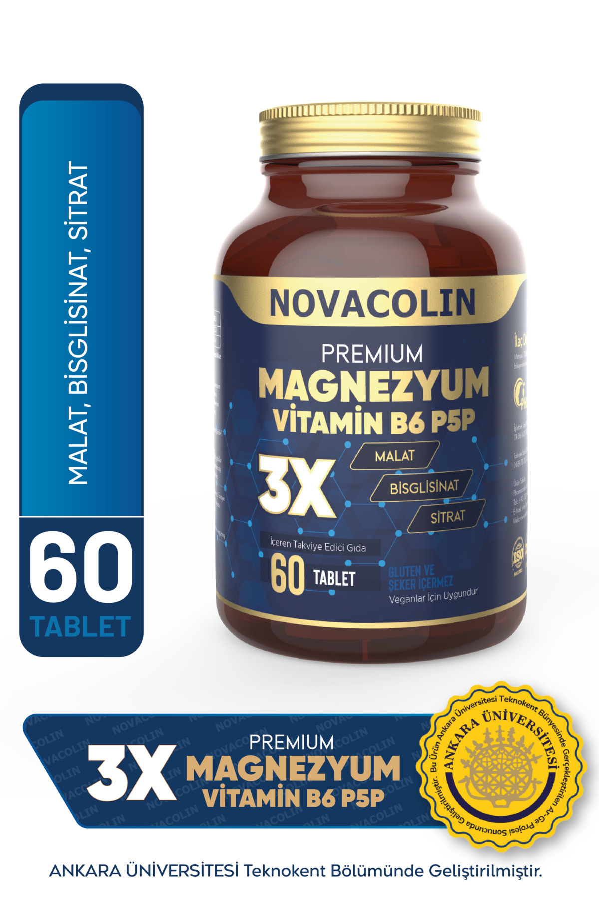 NOVACOLIN Magnezyum 3X 60 Tablet Fiyatı, Yorumları - Trendyol