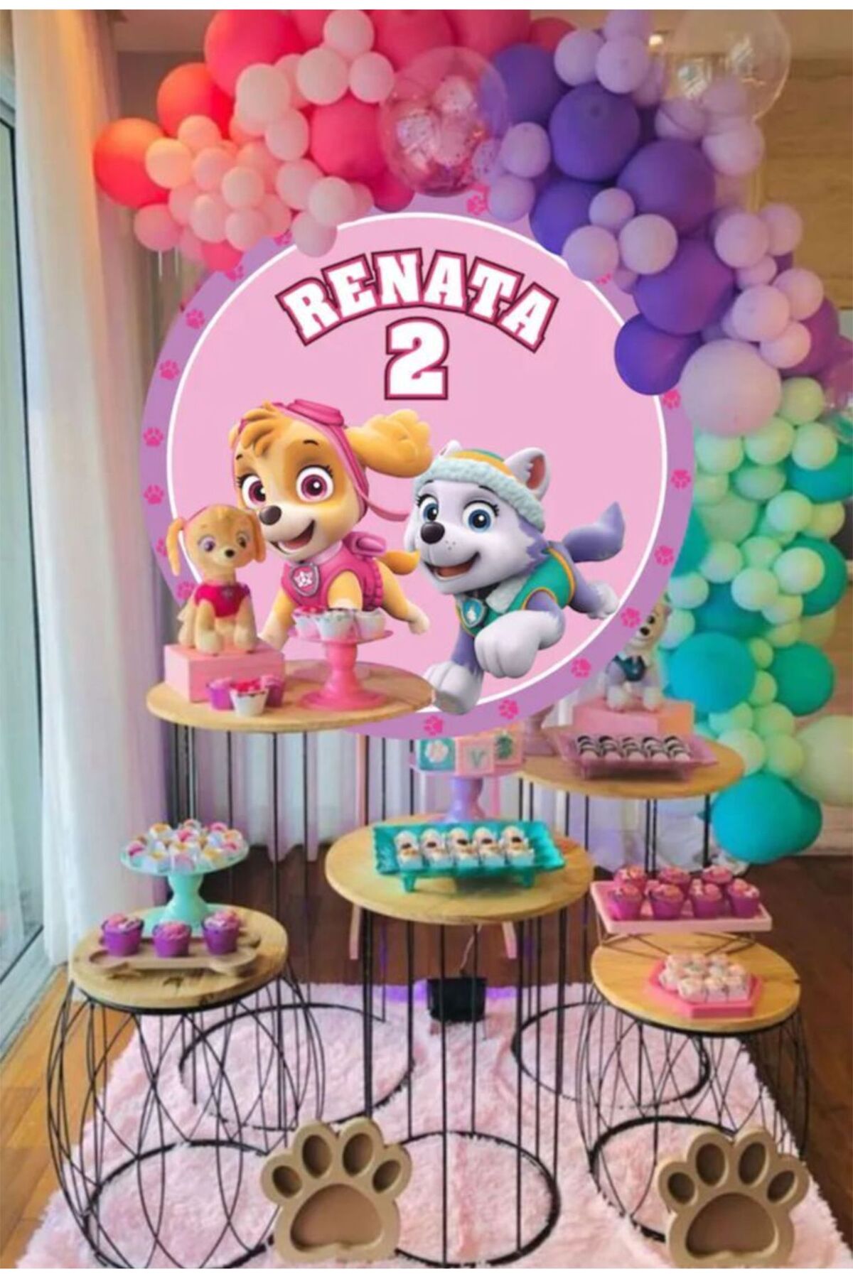 GK TASARIM Paw Patrol Doğım Günü Afişi Kız ( Büyük) Fiyatı, Yorumları ...