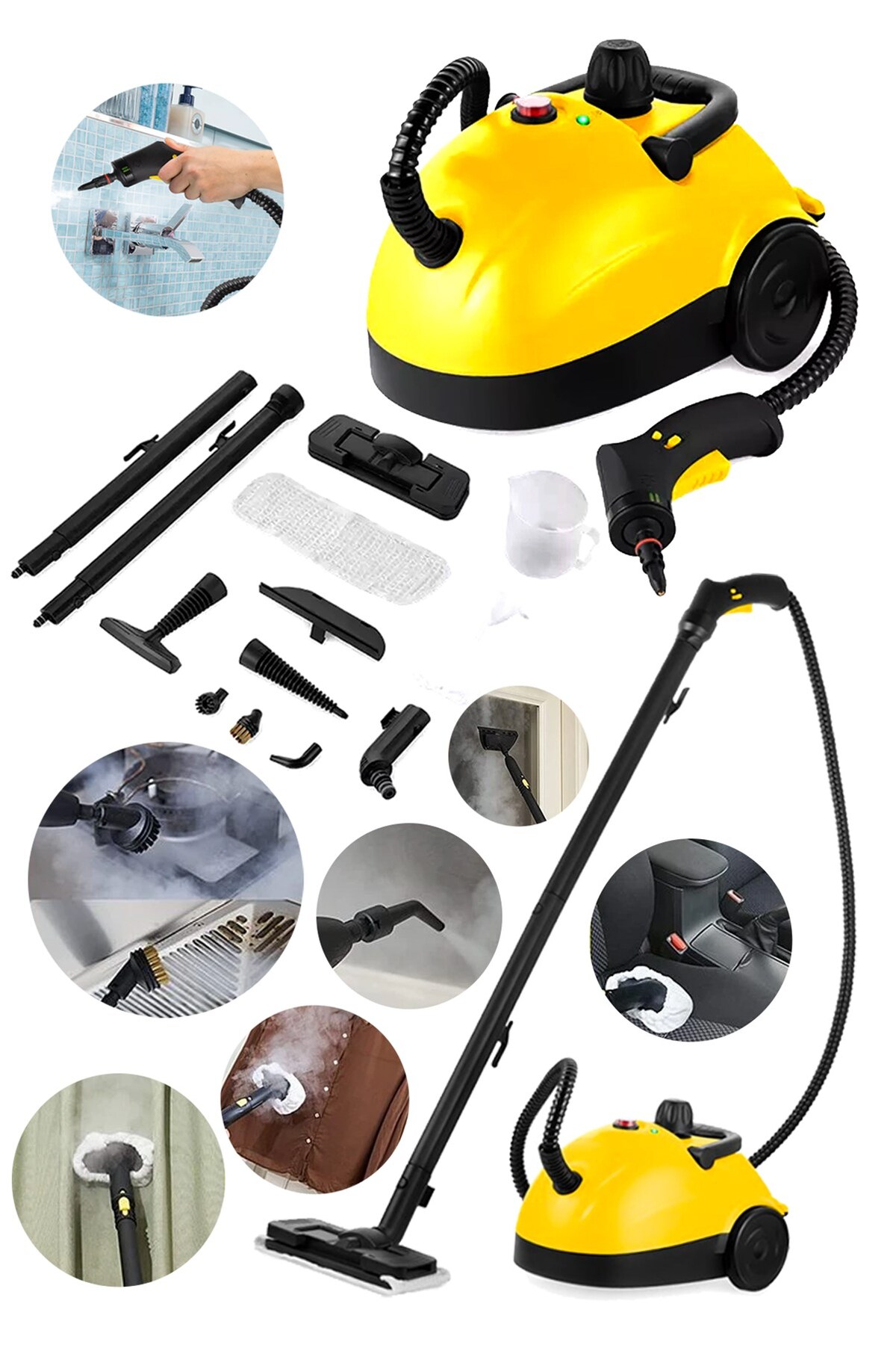 PROXTECH Daflong 13 Parça Pratik Buharlı Temizlik için Ev Tipi Buharlı ...