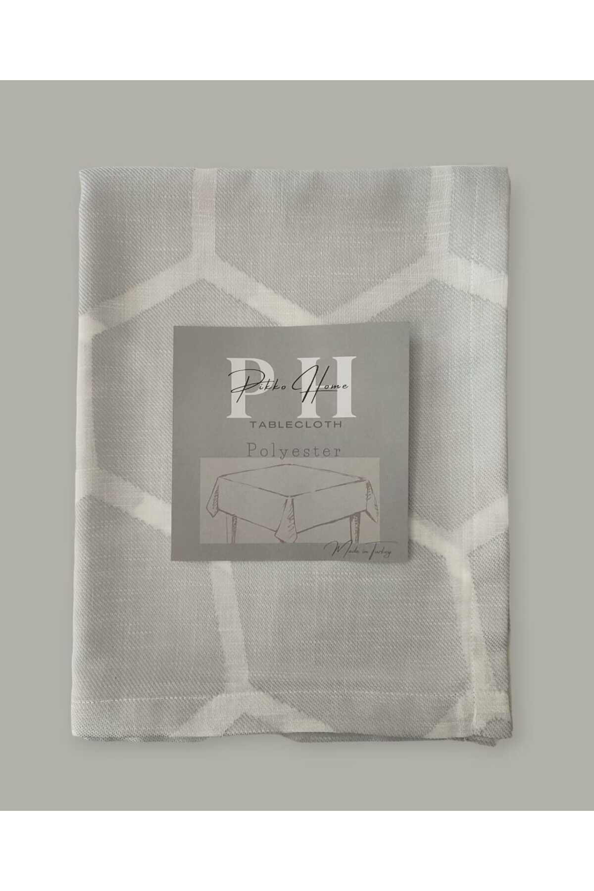 PİKKO HOME 150*225 CM GRİ İNCE JAKARLI POLY-TÜL MASA ÖRTÜSÜ Fiyatı ...