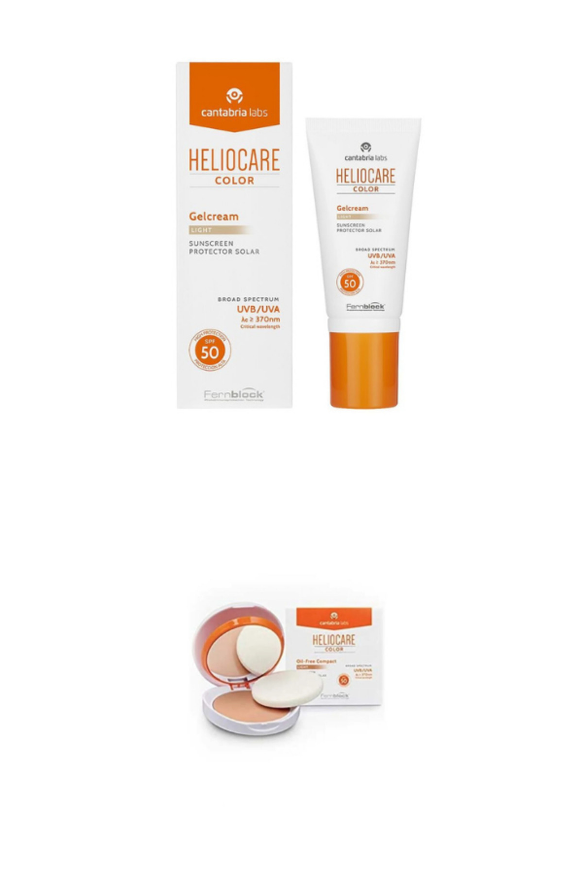 Heliocare Color Spf 50 Oil Free Compact 10 gr Light & Color Gelcream ...