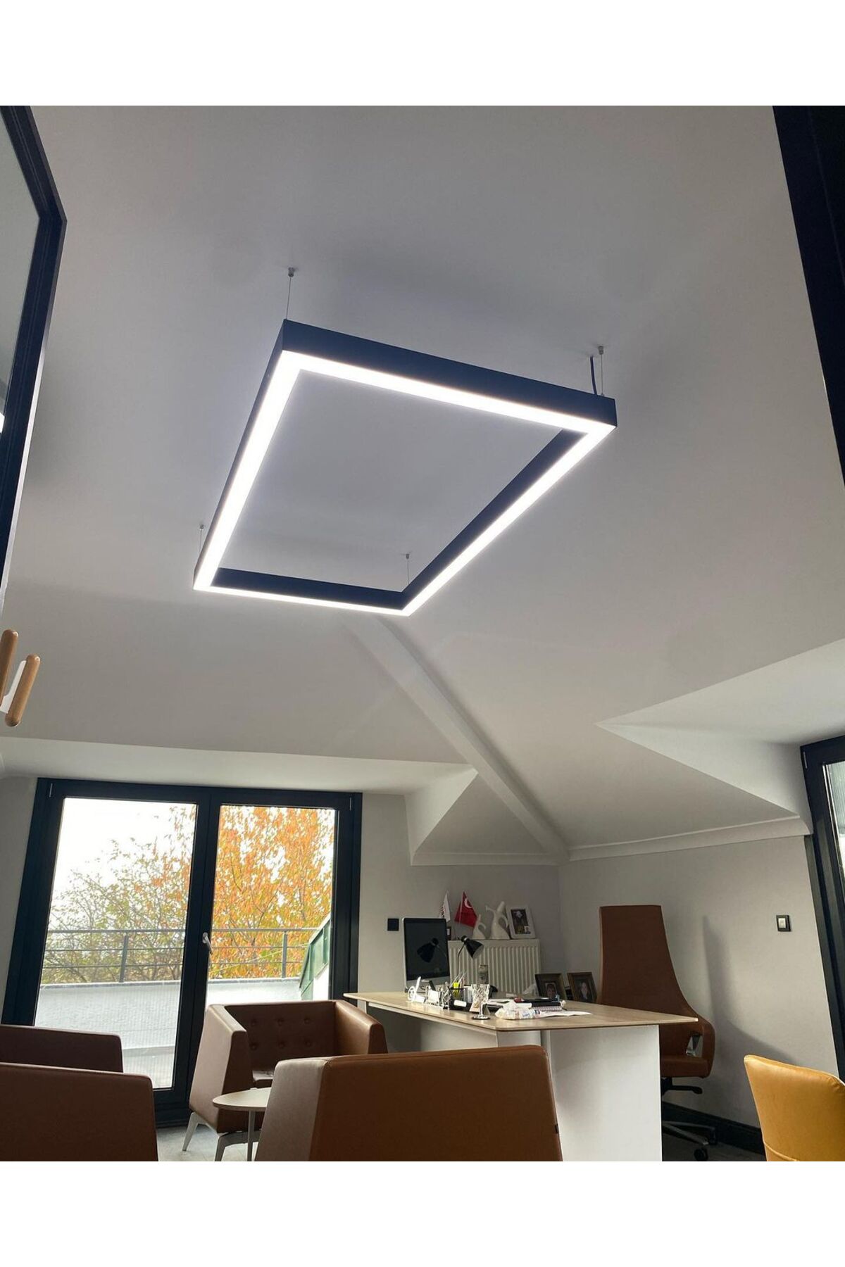 zed 100X100 Osram Led Square Linear Pendant Lighting - Modern ...