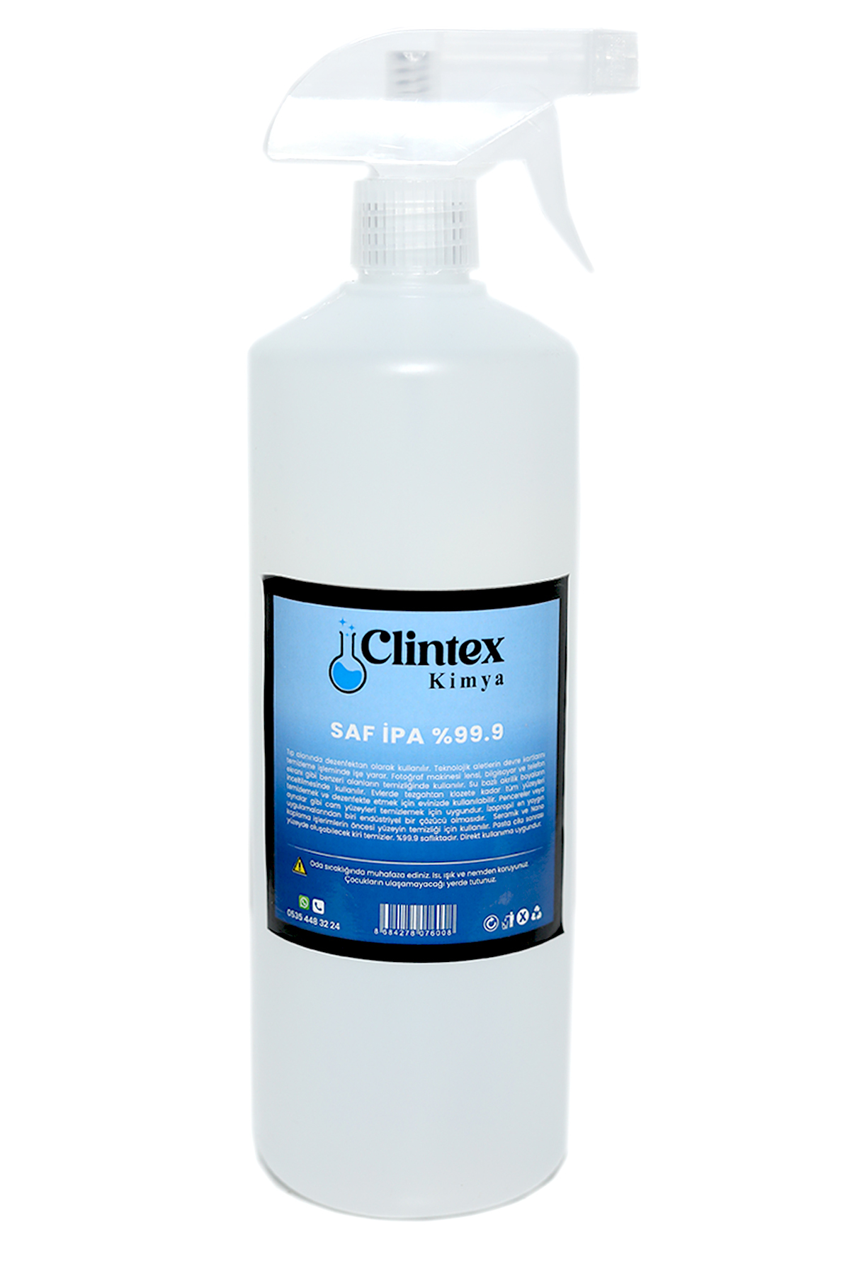 Clintex Kimya %99.9 Spreyli Saf Ipa Izopropil 750 ML Yüzey Temizleyici ...