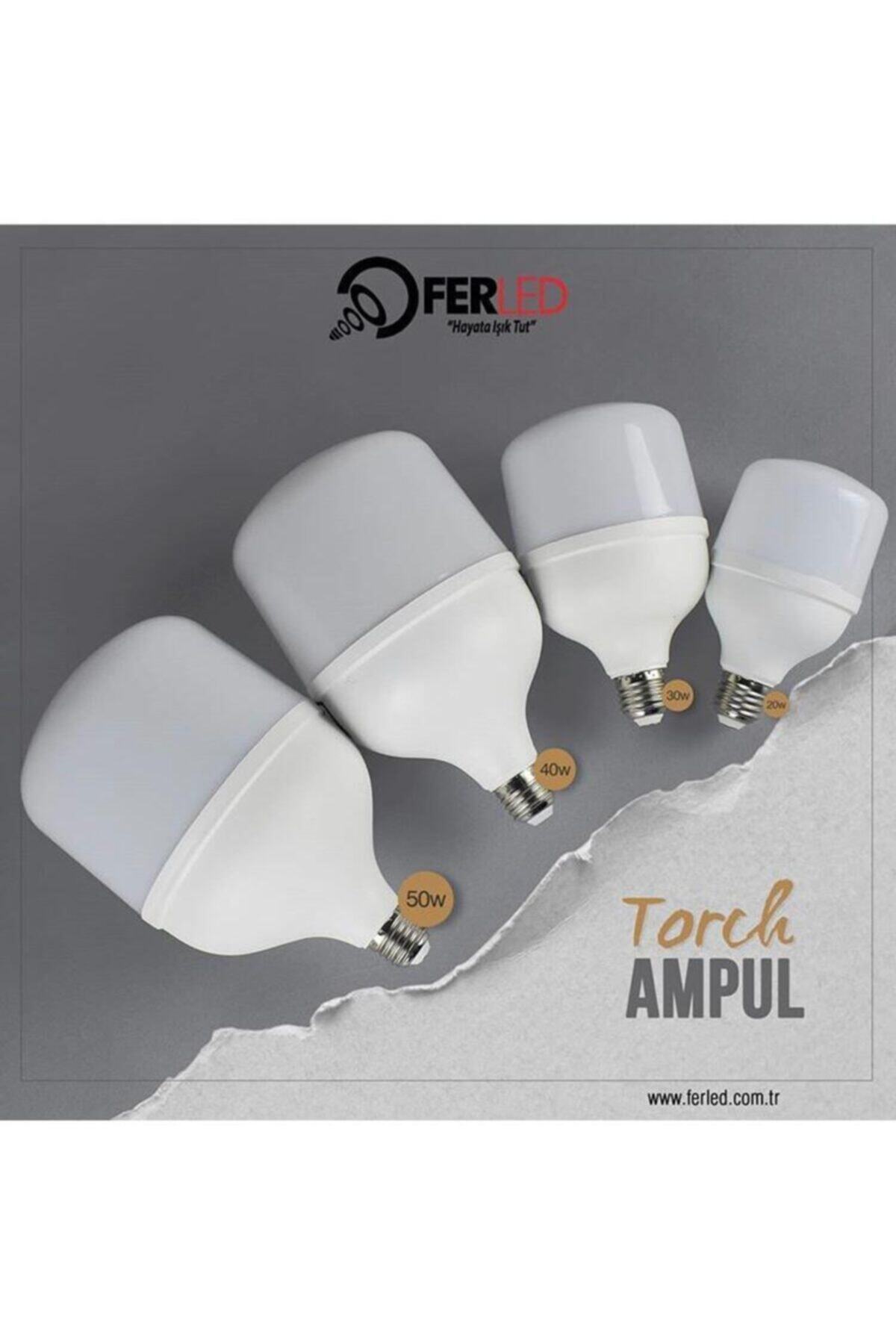 Ferled 50w Torch Ampul Led 6500k Beyaz Işık Yerli Patentli Ürün ...
