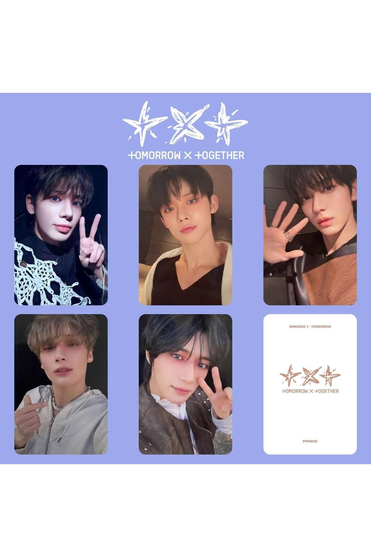 Kpop Dünyasi TXT '' Minisode 3 : Tomorrow '' Promise Ver. Photocards ...