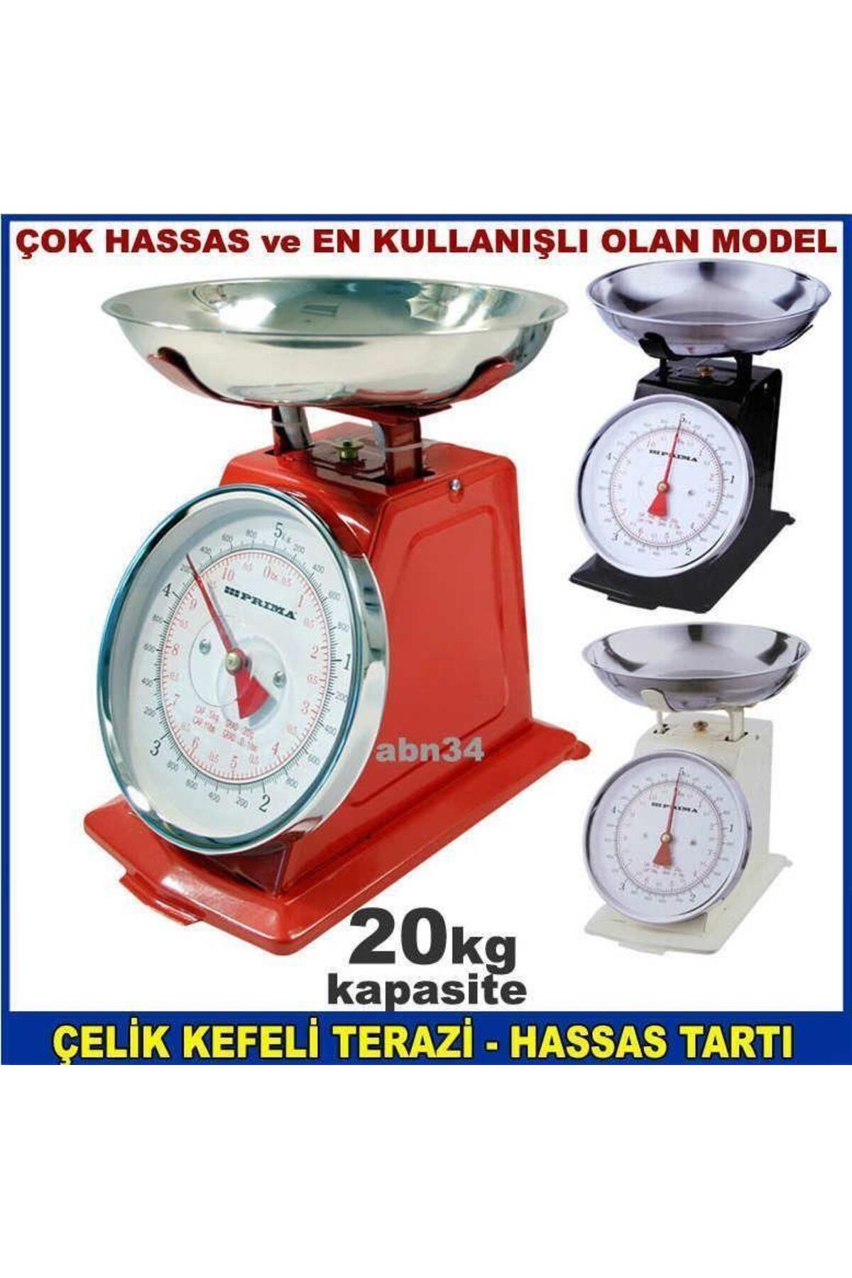 abnturk Metal Gövde 20kg Kapasiteli Kefeli İbreli Manuel Terazi,100gr ...