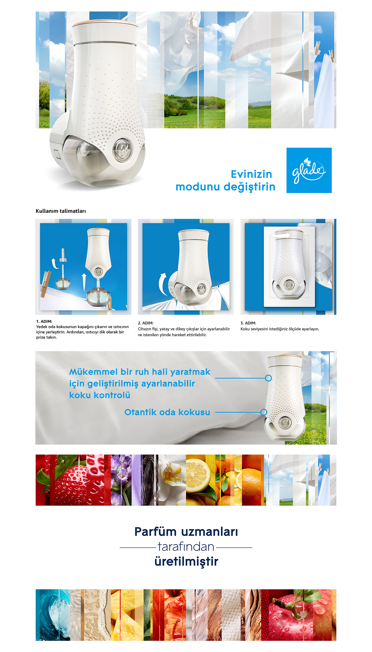 Glade Elektrikli Oda Kokusu Kit Temiz Çarşaf Ferahlığı - Fiyatı, Yorumları