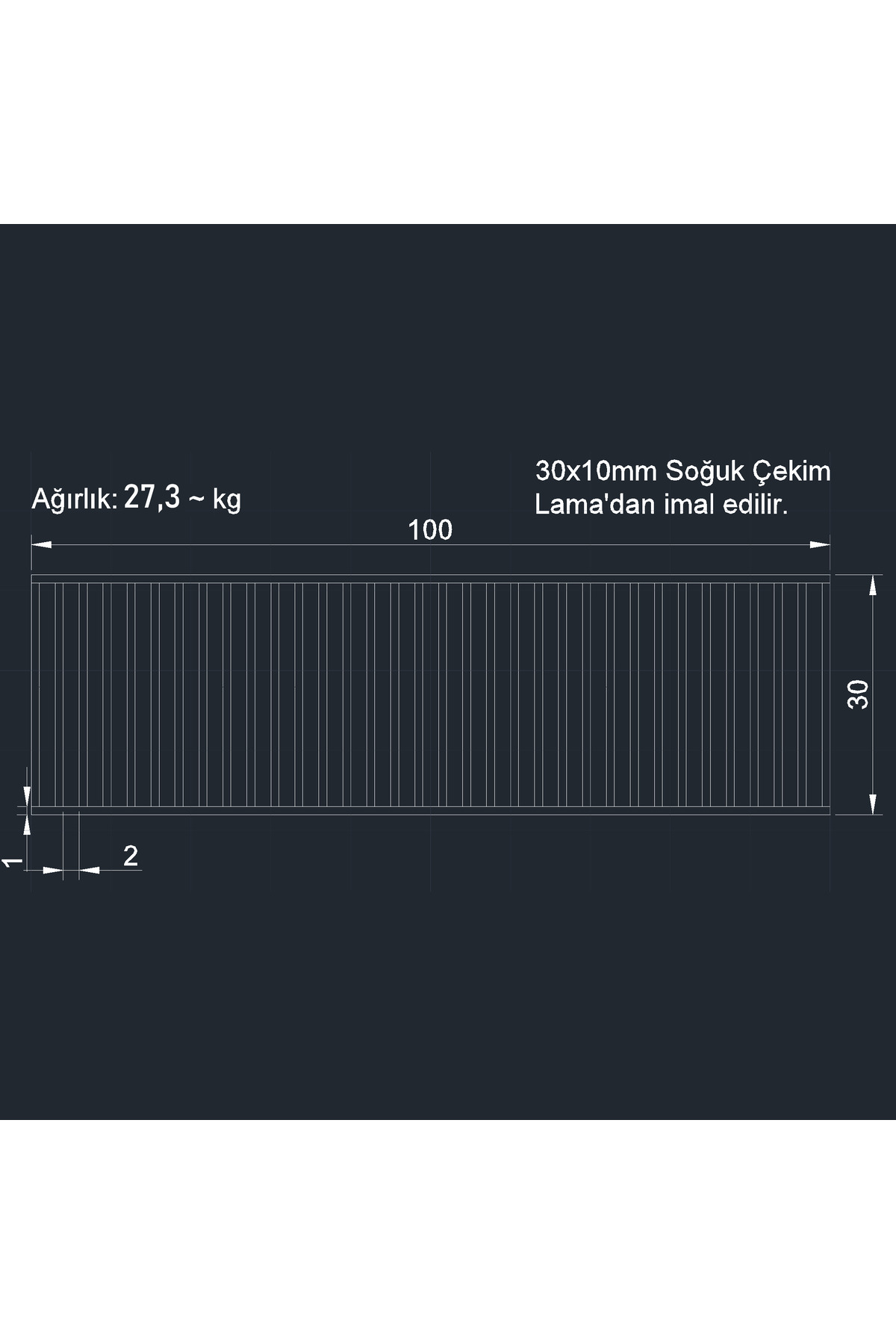 ÖZ İMALAT Demir Mazgal 100x30 Fiyatı, Yorumları - Trendyol