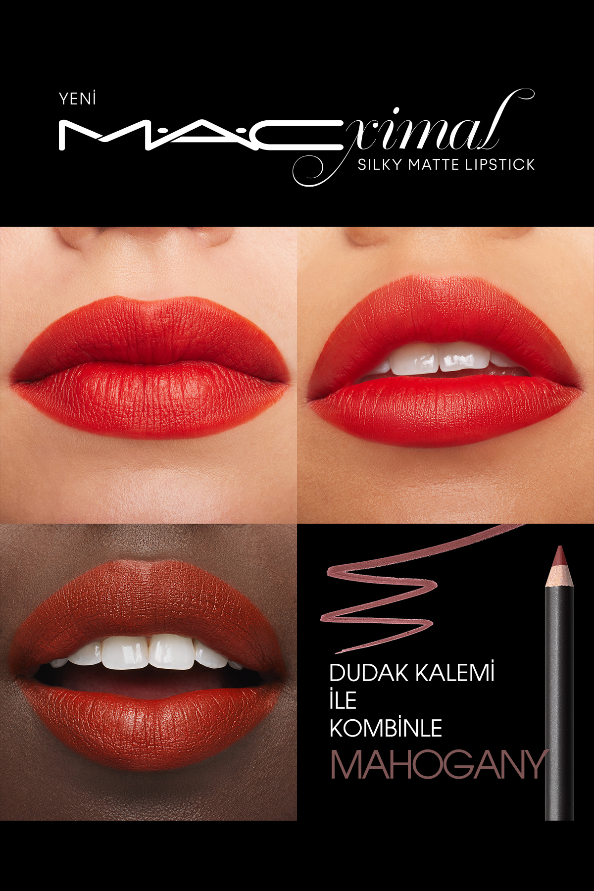 Mac M·A·CXIMAL Silky Matte Lipstick Nemlendirme Etkili Yoğun Renk ...