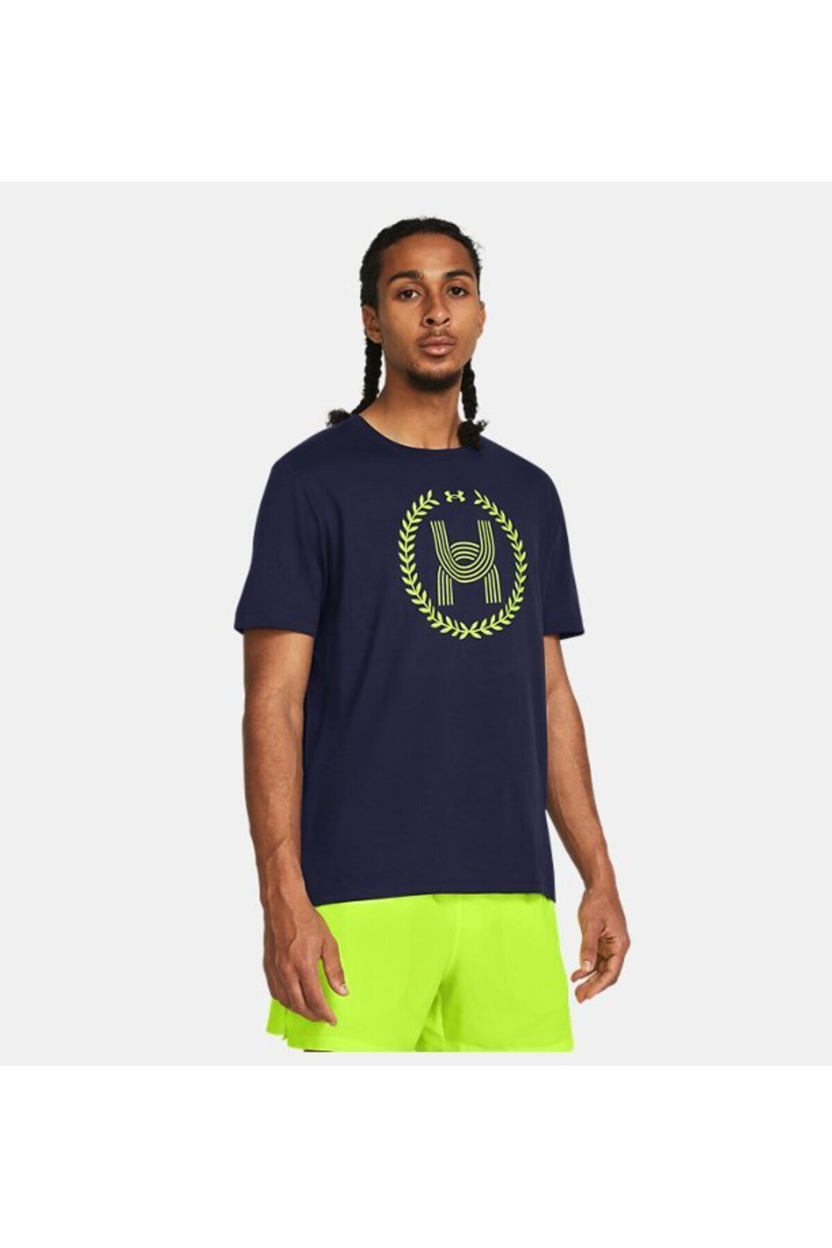 Under Armour Erkek Sıfır Yaka Marka Logolu Lacivert T-Shirt 1383233-410 ...
