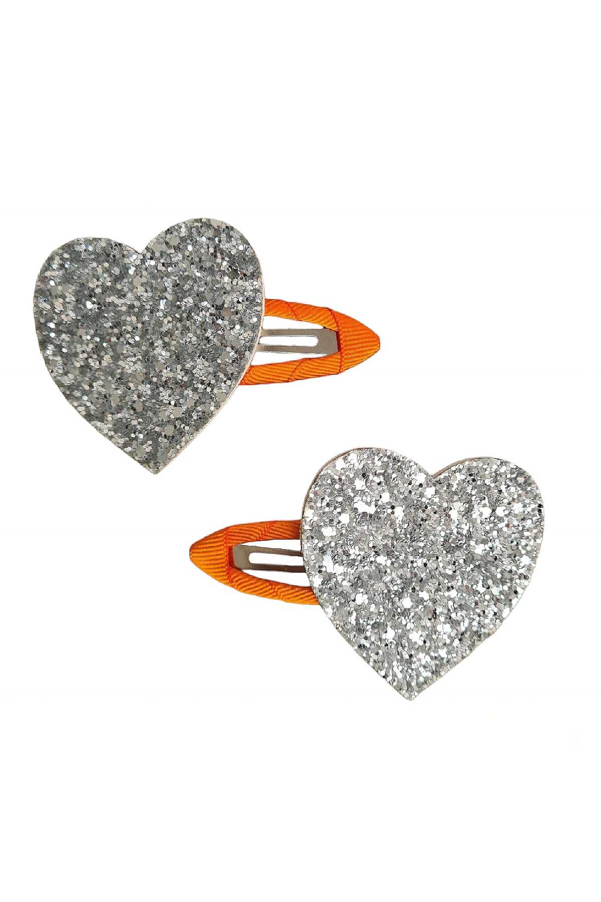 LALULA KIDS ORANGE MAXI GLITTER HEART 2'Lİ TOKA Fiyatı, Yorumları ...