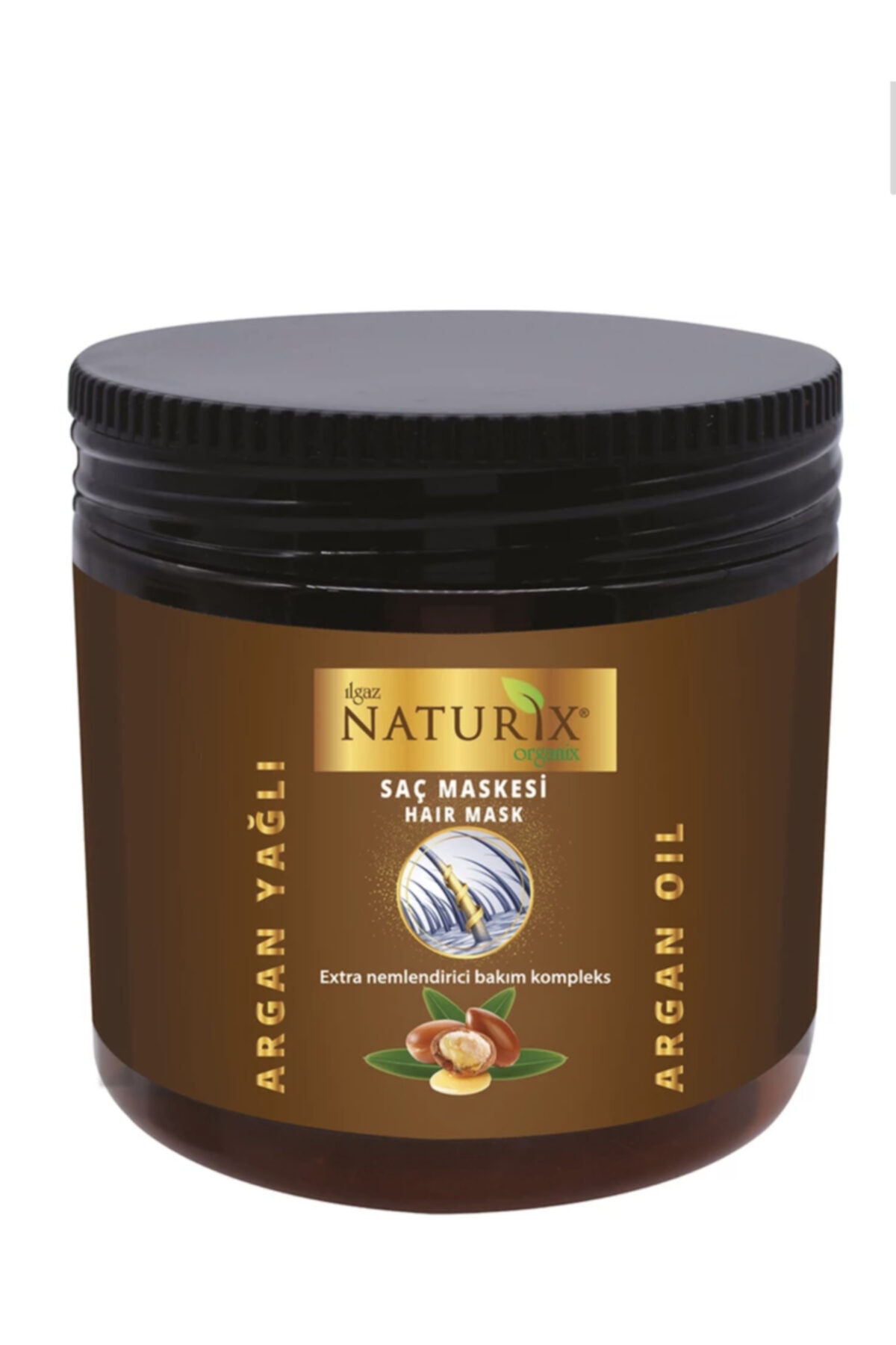 Naturix Tüm Saç Tipleri Için Doğal Argan Yağlı Saç Bakım Maskesi 500 Ml ...