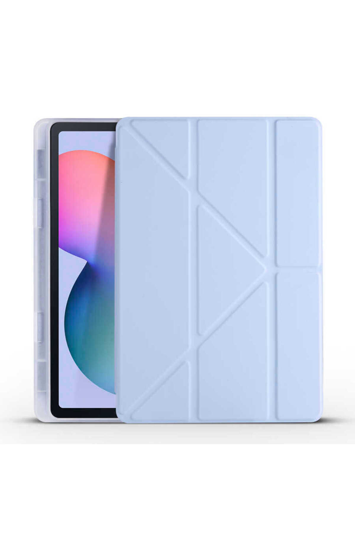 MAB Galaxy Tab S6 Lite P610 - Zore Tri Folding Case with Compartment ...