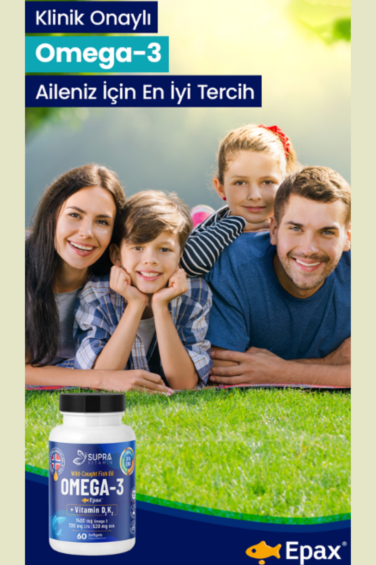 Supra Protein Epax® Omeg-3 Balık Yağı, 2.000 Mg Fish Oil + Vitamin D3 ...