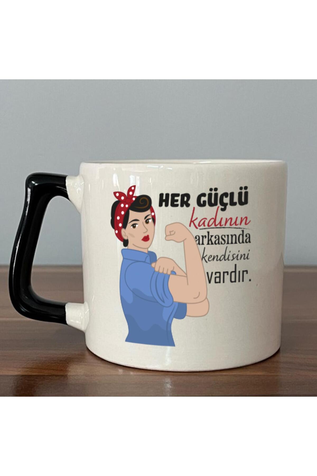 Kırtasiye Ofisi Her Güçlü Kadının Arkasında Kendisi Vardır Baskılı ...