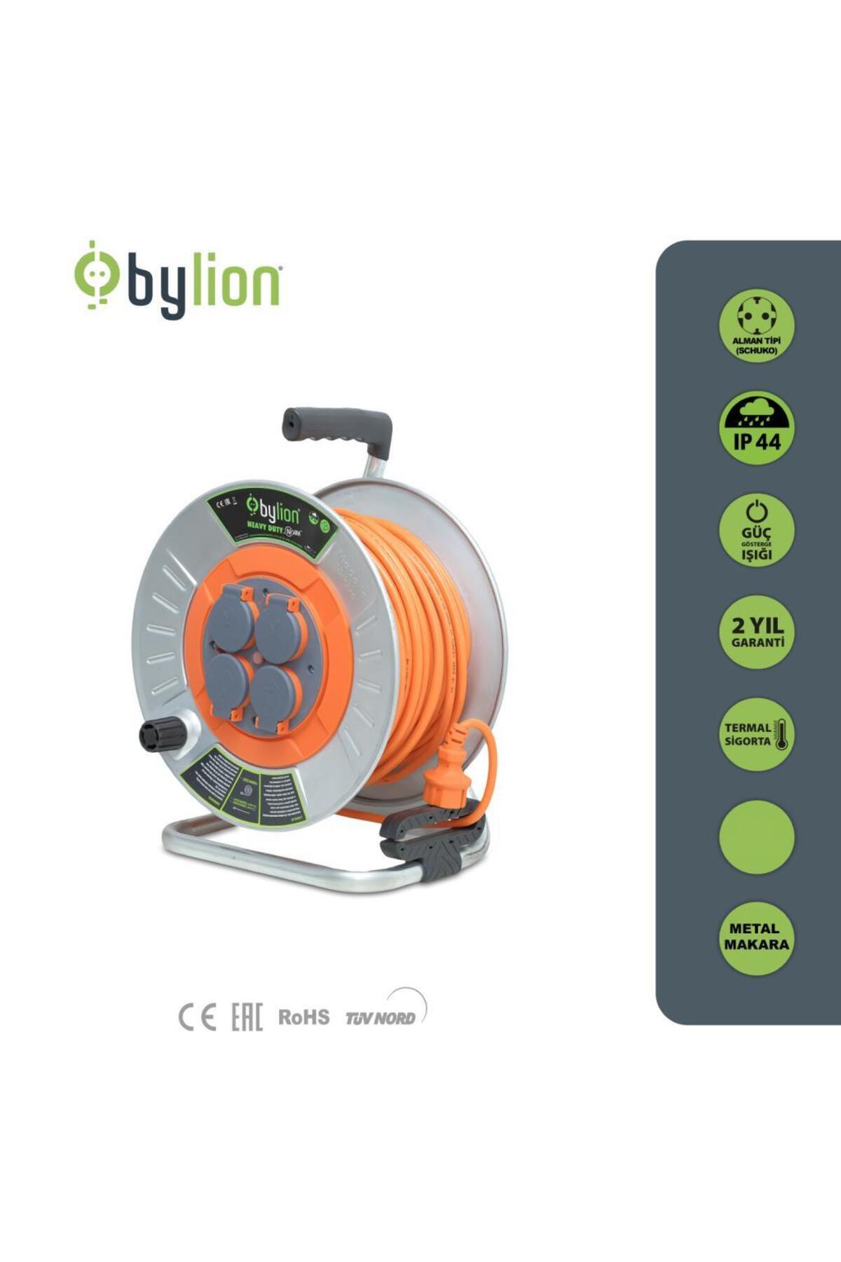 Bylion Powermax Mmp Serisi Ip44 Makaralı Seyyar Uzatma Kablosu 50 Metre 3g2,5mm² (türk Malı ...