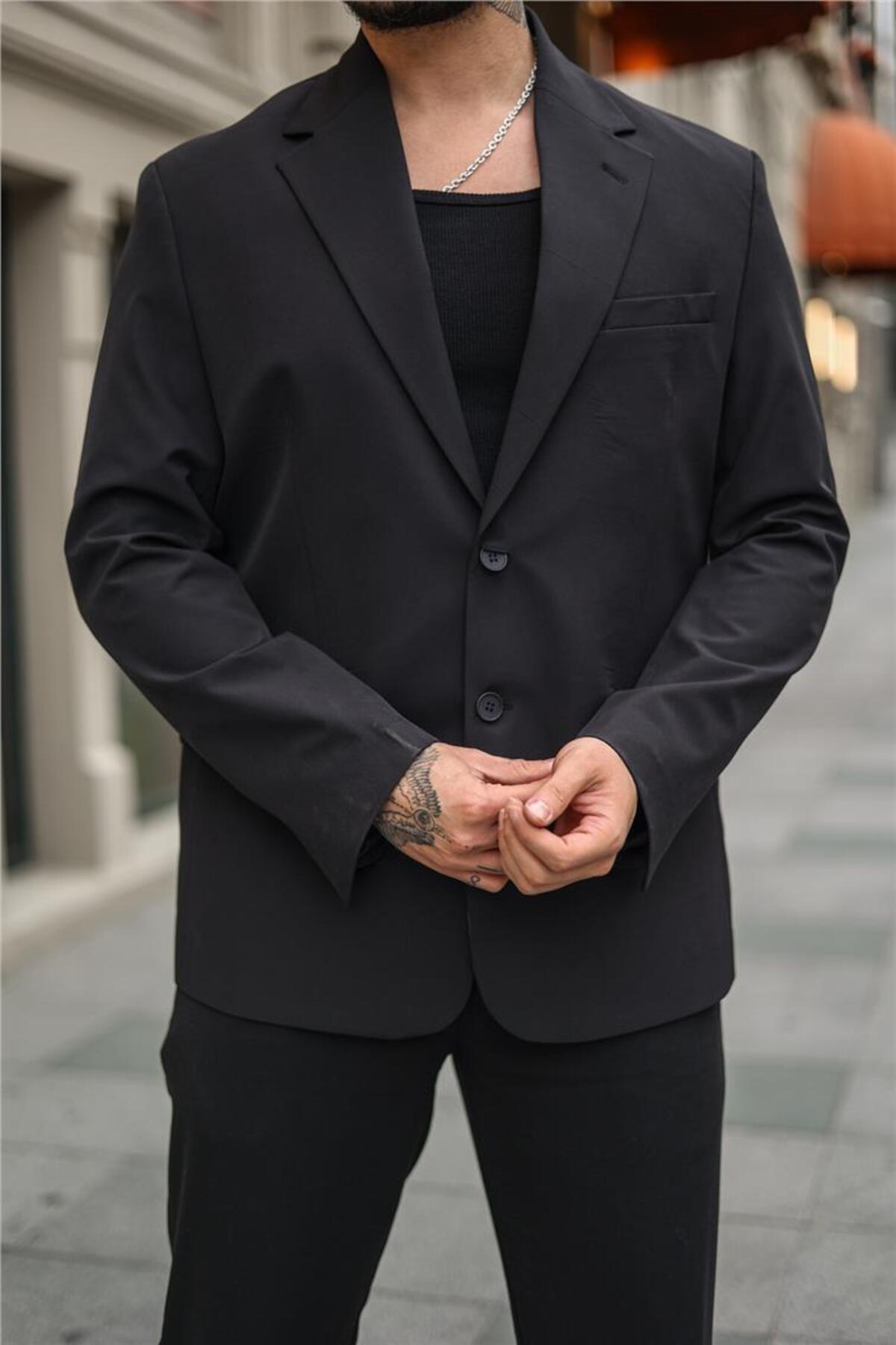 OUTFİT MAN Erkek Basic Cep Detaylı Ceket Siyah Fiyatı, Yorumları - Trendyol