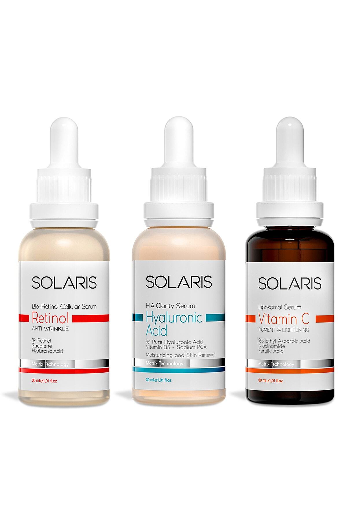 SOLARIS Yaşlanma Karşıtı Retinol Cilt Serumu Ve Hyaluronic Acid Cilt ...