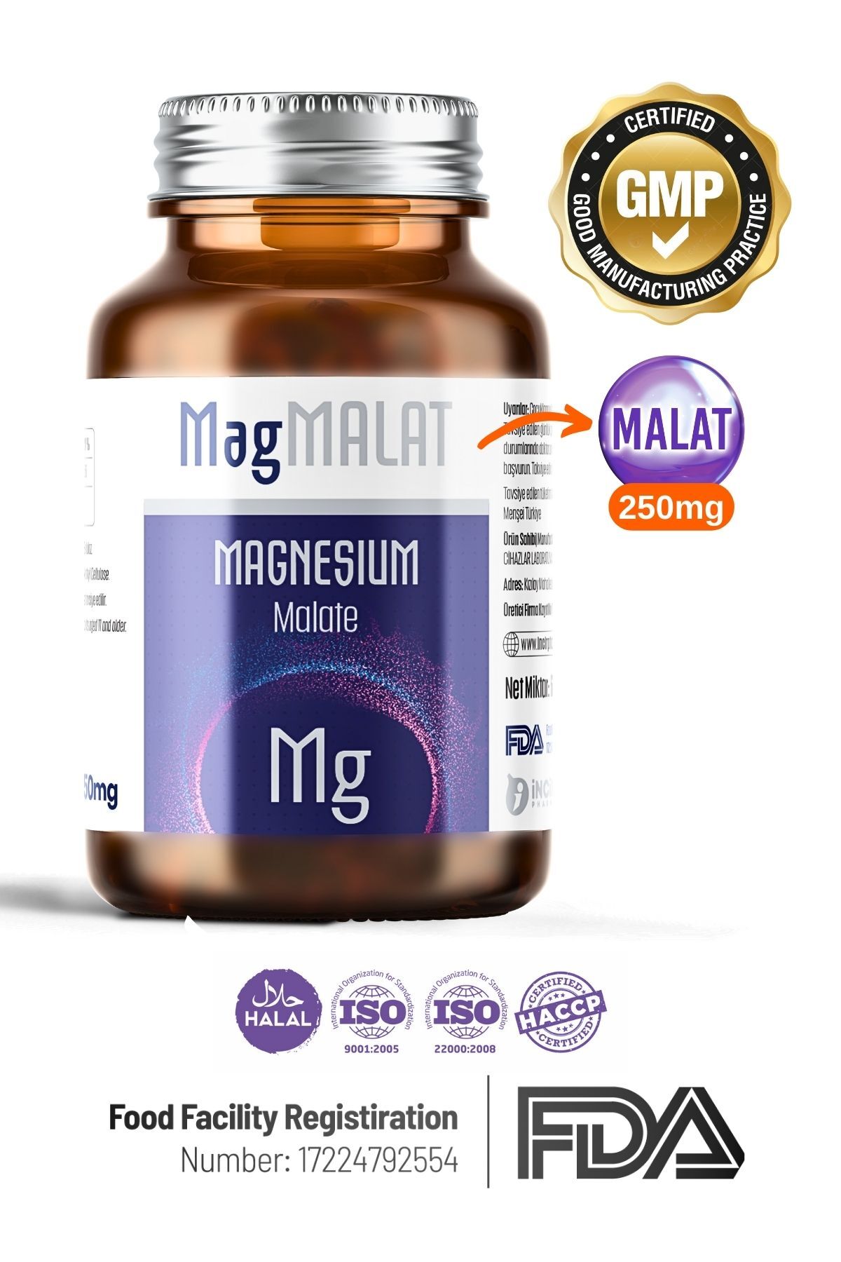 MagMALAT Magnezyum MALAT 250 Mg (60 KAPSÜL) Fiyatı, Yorumları - Trendyol