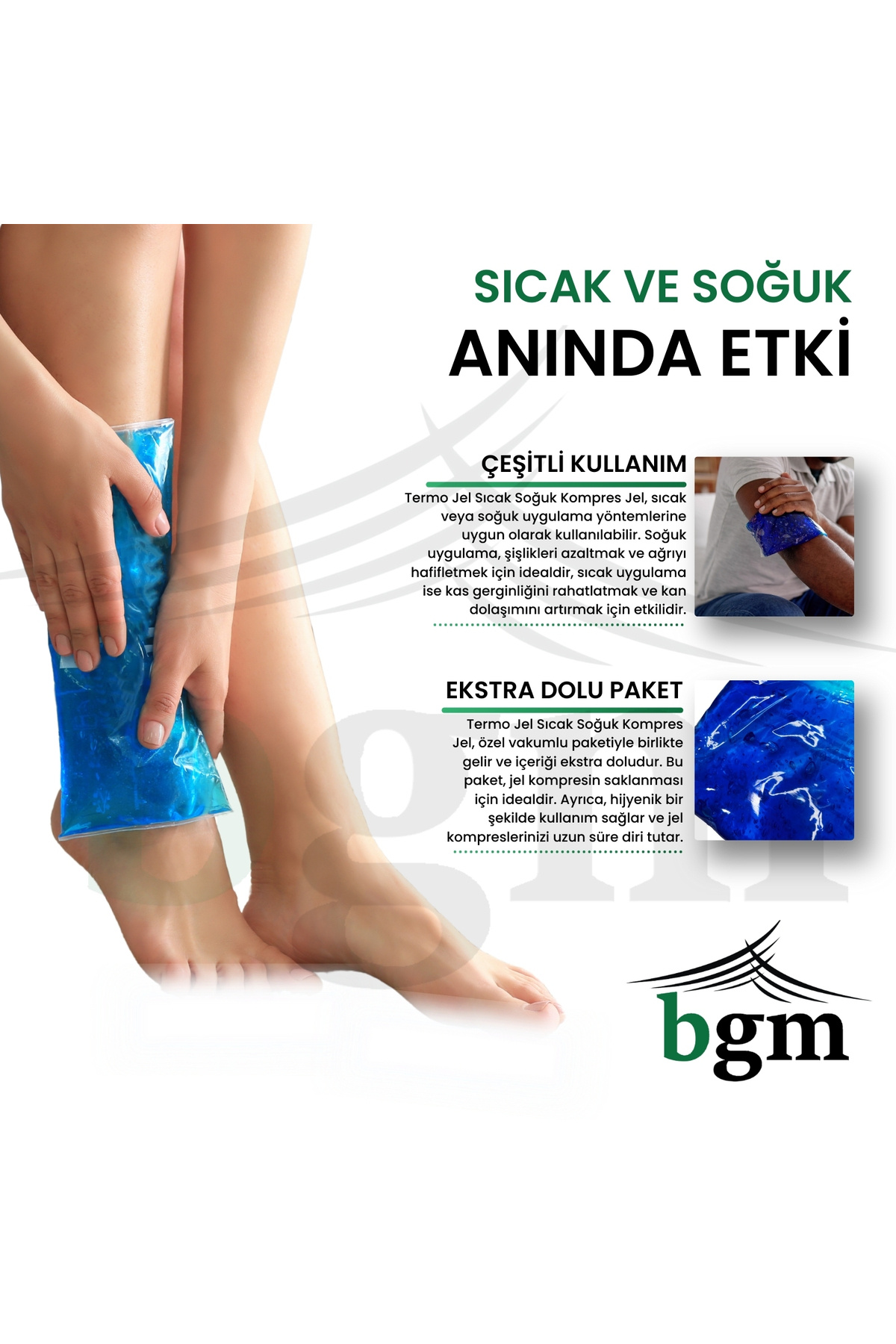 BGM Sıcak Soğuk Termo Jel Büyük Boy 26x35 Yüksek Kalite Cold Pack ...