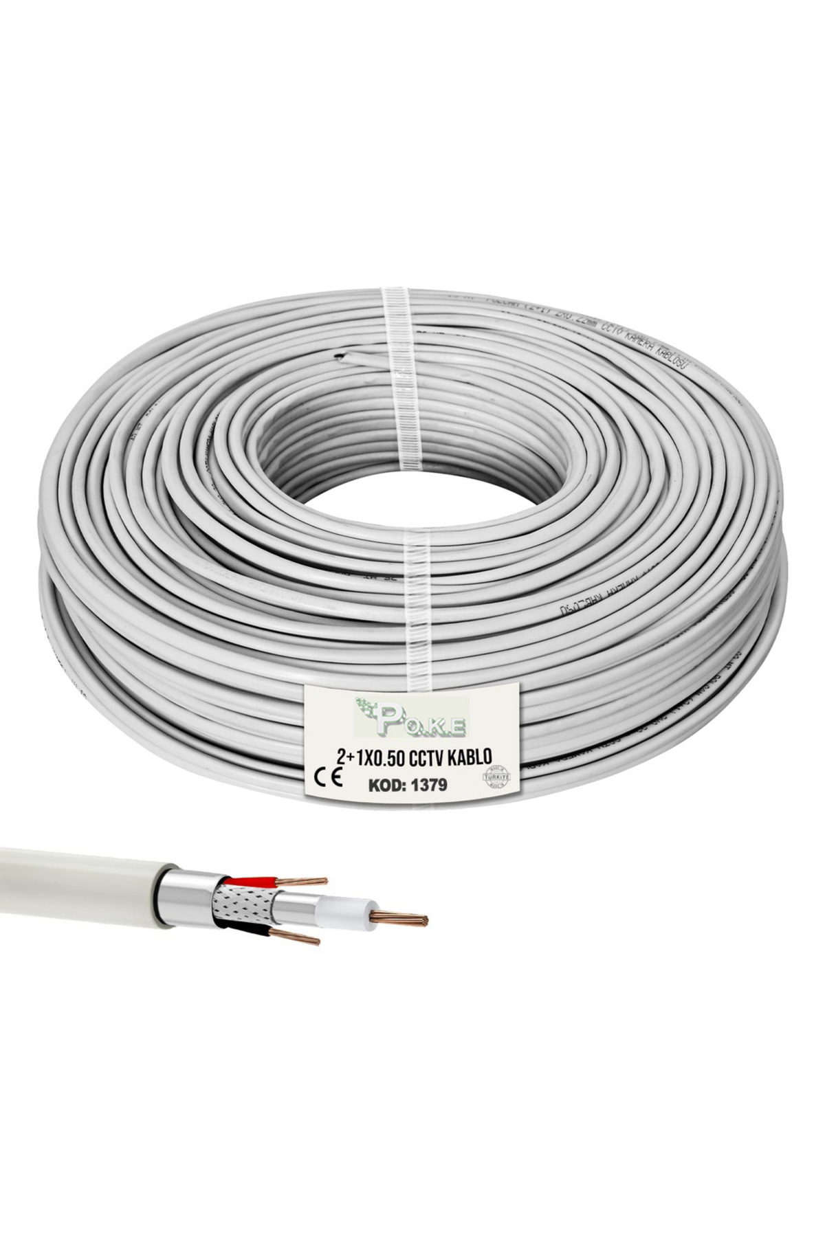 Poke 2+1 CCTV 0.50 Kamera Kablosu 30mt Poke Pk-1379 Fiyatı, Yorumları ...