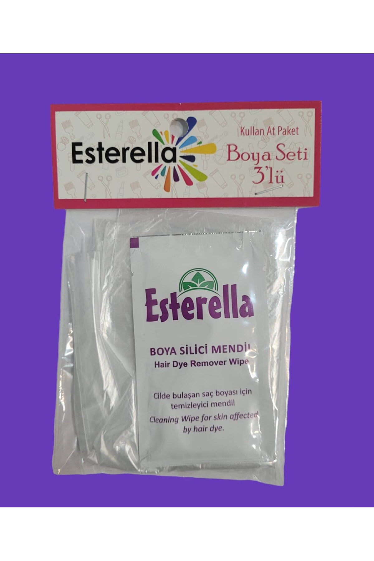 Esterella Boya Silici Mendil Seti (MENDİL, BOYA ELDİVENİ, BOYA ÖNLÜĞÜ ...