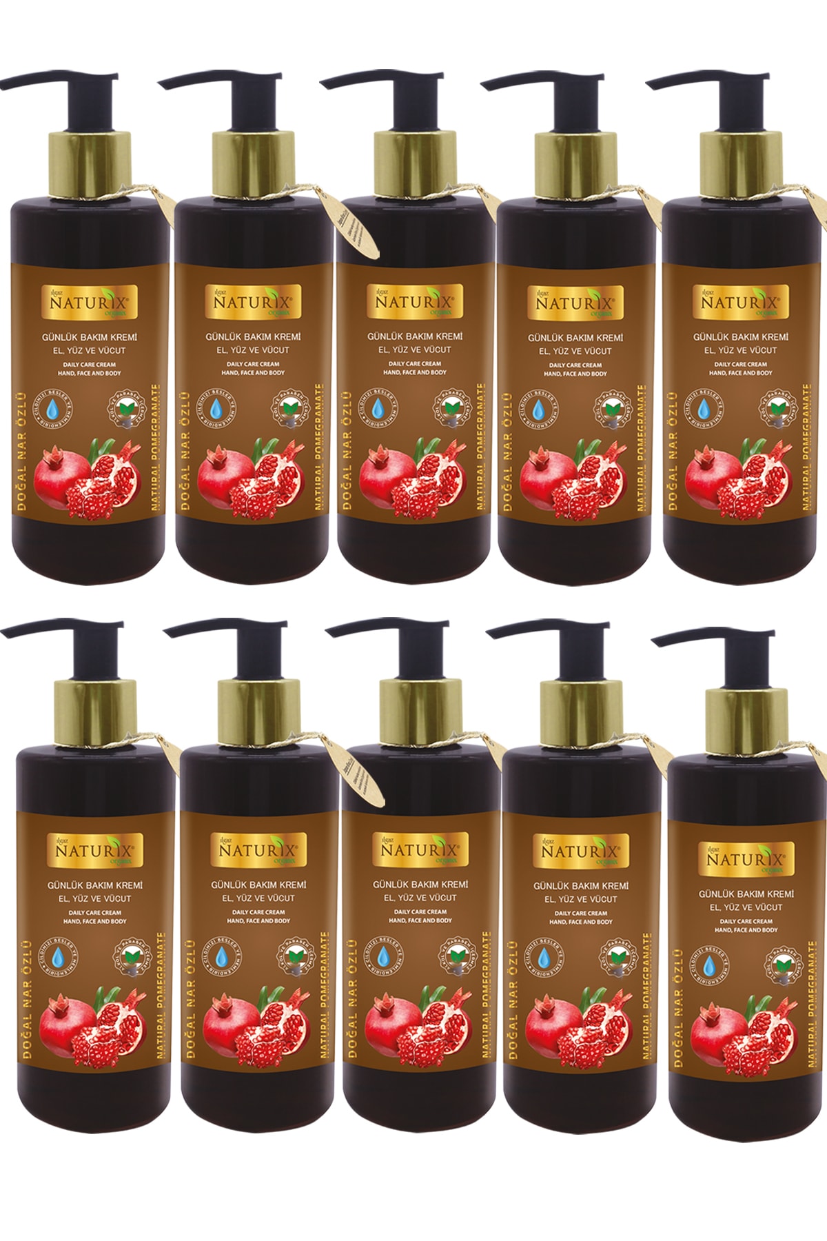 Naturix 250 ml Nar Özlü Kırışıklık Karşıtı Bakım Kremi El Yüz Vücut ...