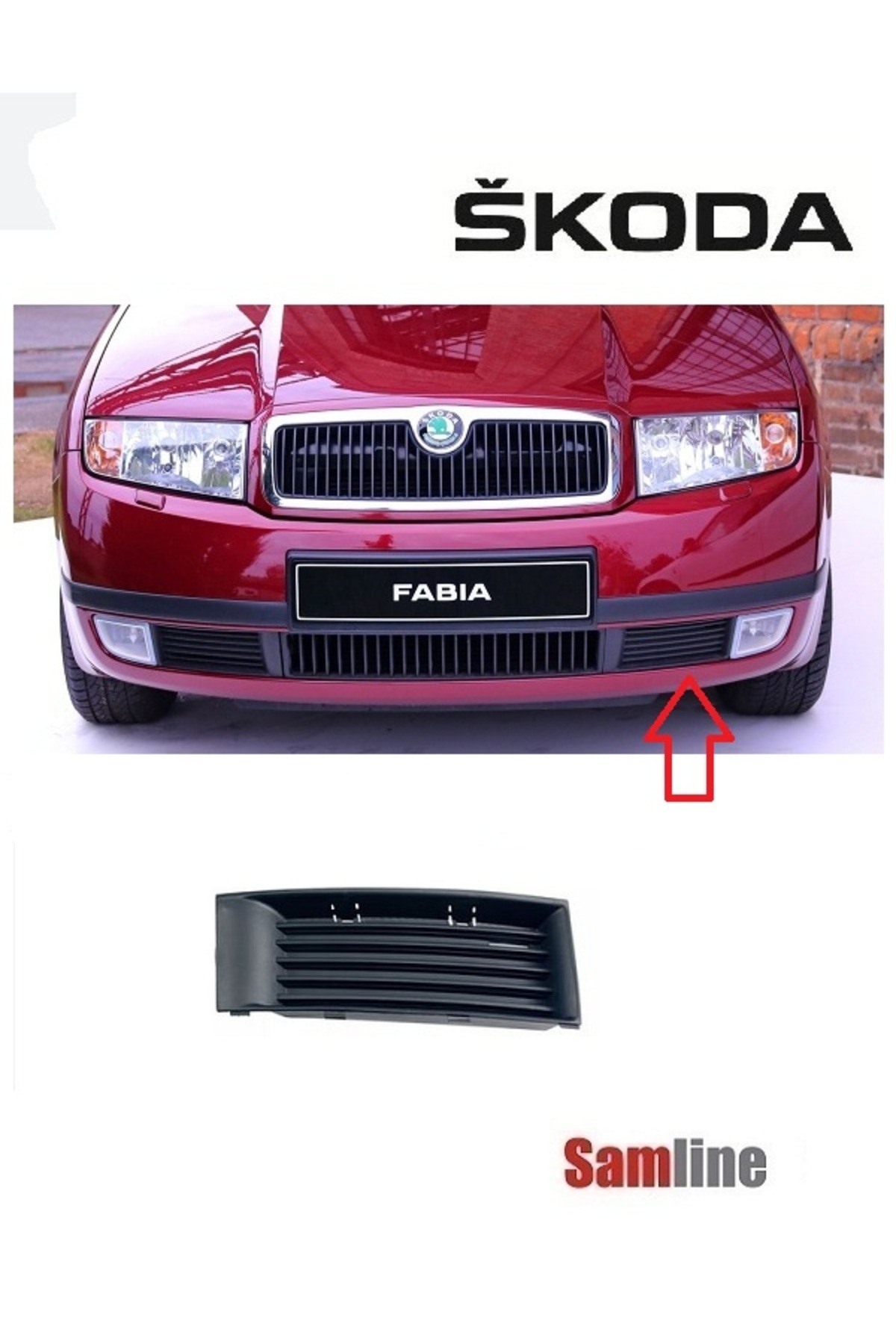 İthal Skoda Fabıa (2001-2005) Uyumlu Tampon Kapağı Sol / 2001-2002-2003 ...