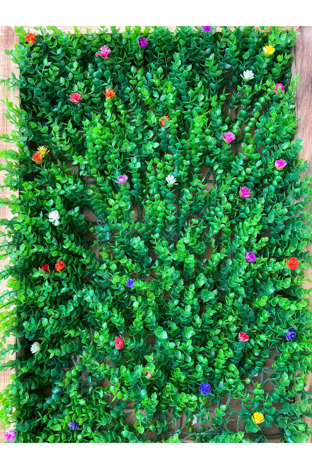 DDTREND Dekoratif Yapay Bitki Duvar Kaplama Panel Şimşir Tabaka 40x60 ...