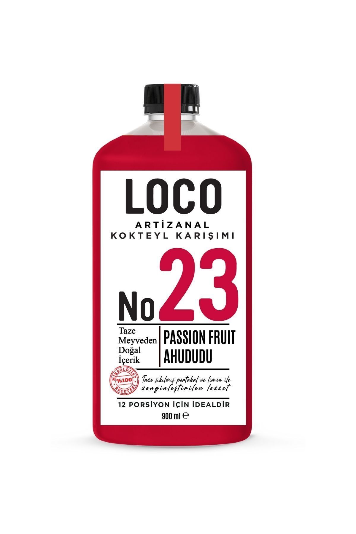 LOCO No 23 Ahududu Passion Fruit Artizanal Alkolsüz Karışım Taze Sıkma ...