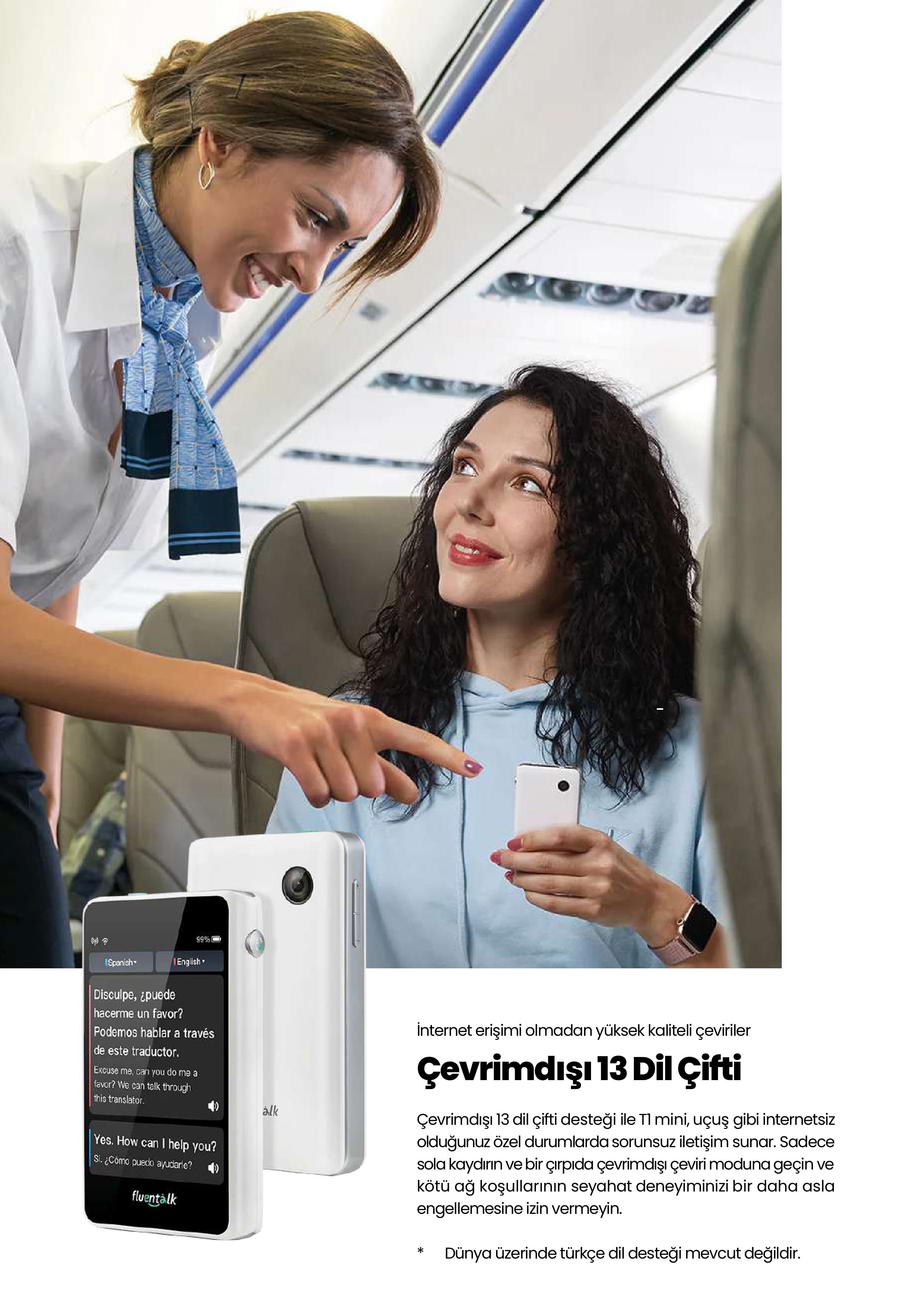 Fluentalk T1 Mini Dil Tercüme Cihazı BeyazFiyatı, Yorumları - Trendyol