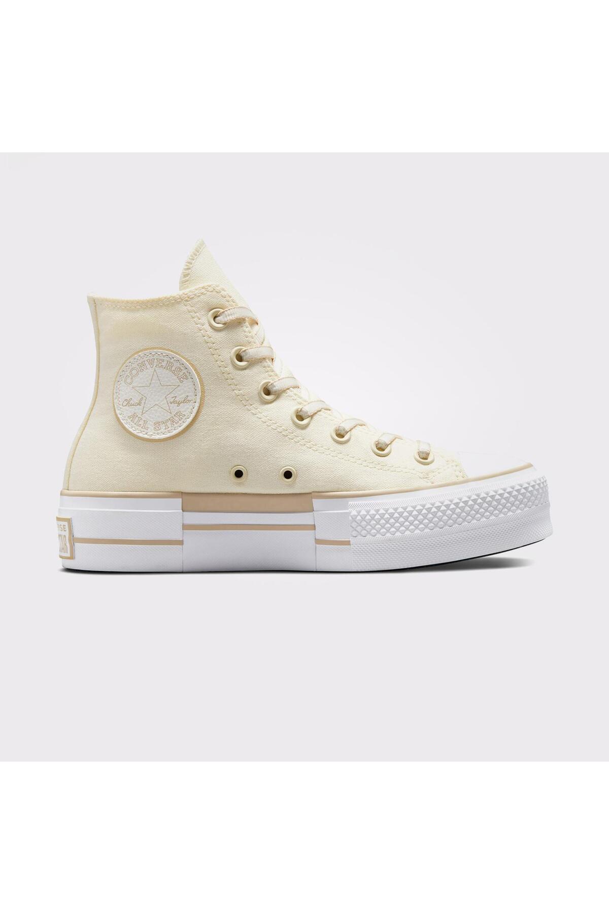 Converse Chuck Taylor All Star Lift Platform Outline Sketch Kadın Krem ...