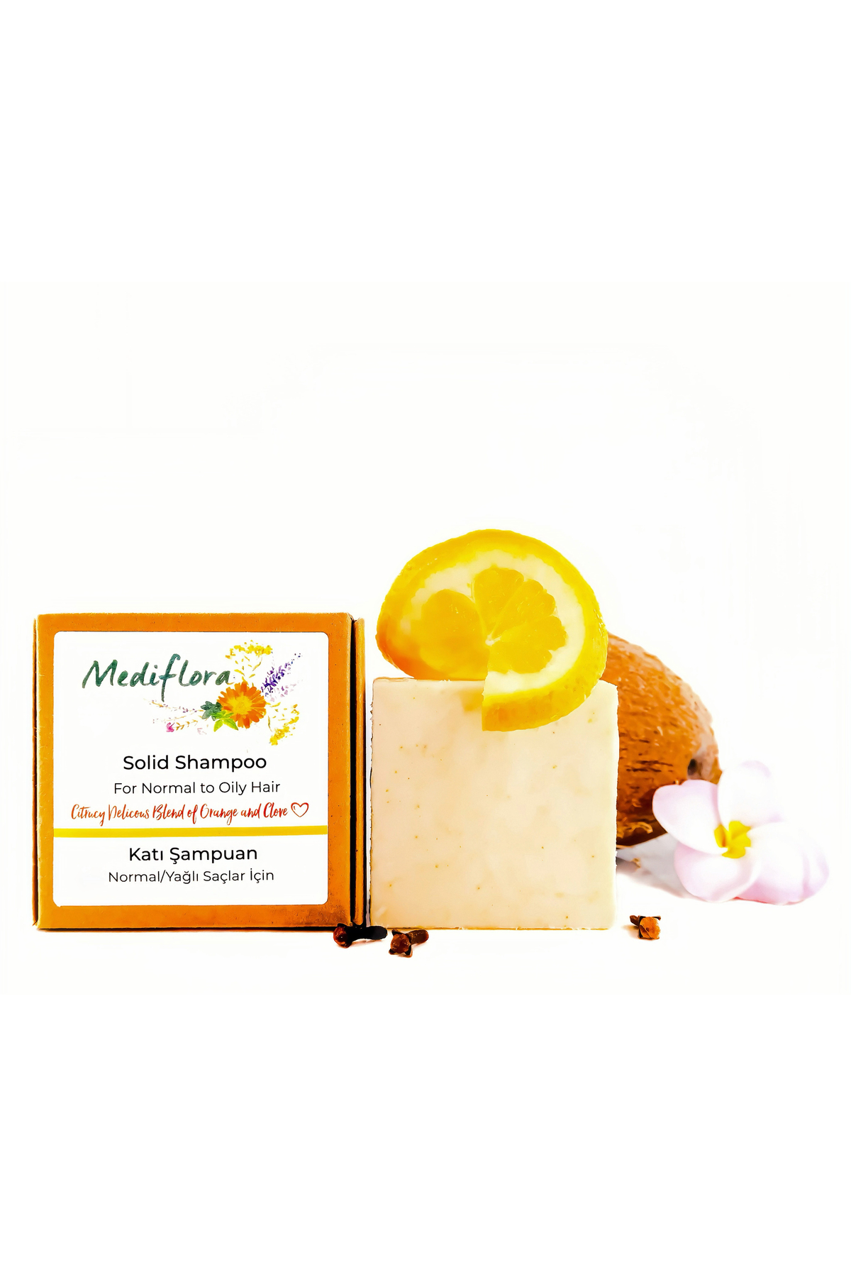 Mediflora Normal/Yağlı Saçlar İçin Katı Şampuan - 110 GR (Portakal ...