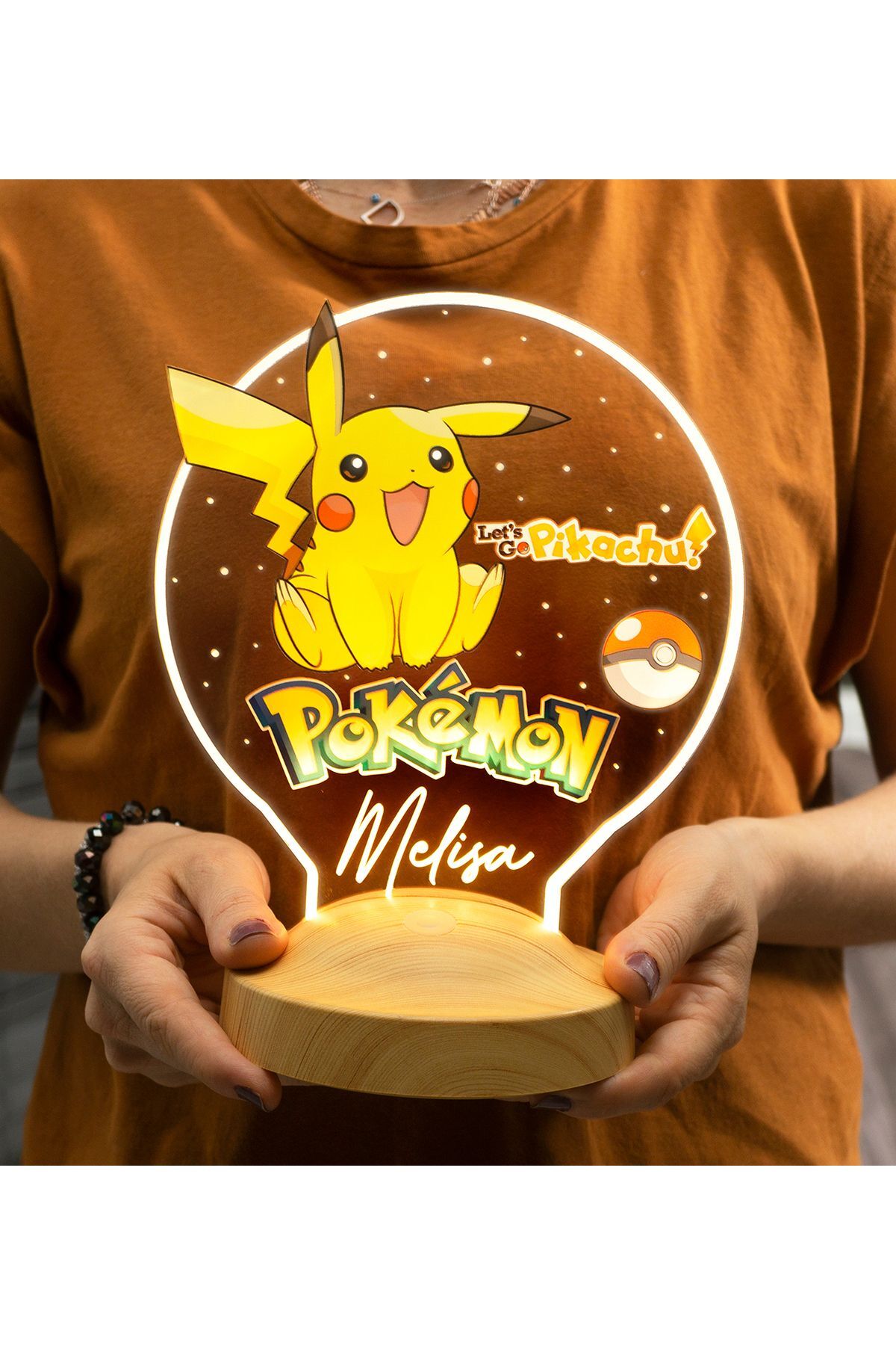 SEVGİLAMBASI Pokemon, Pikachu Temalı Gece Lambası, Masa Lambası ...