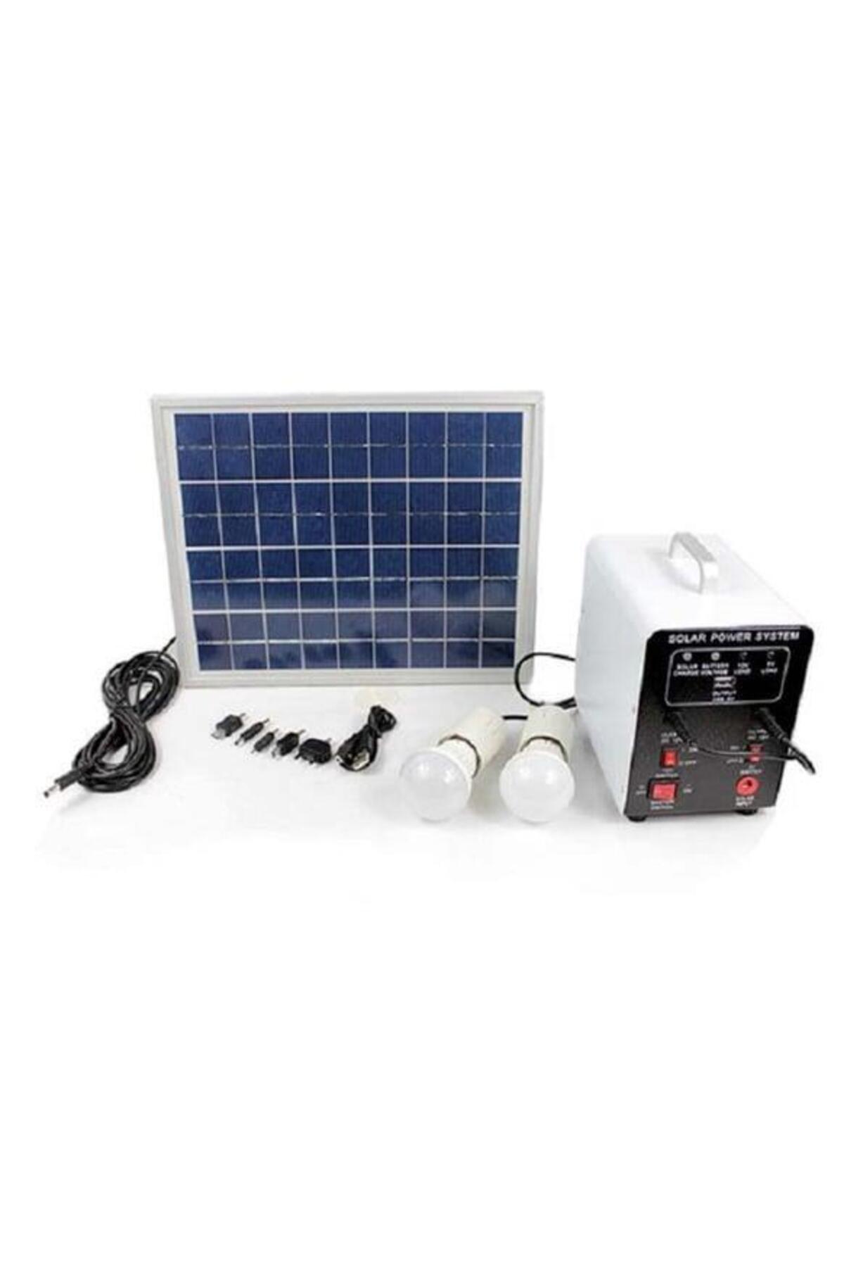 TAYFUN SOLAR SET.2 LAMBALI-5 TELEFON ADAPTÖRLÜ 8 WATT GÜNEŞ PANELİ SETİ ...