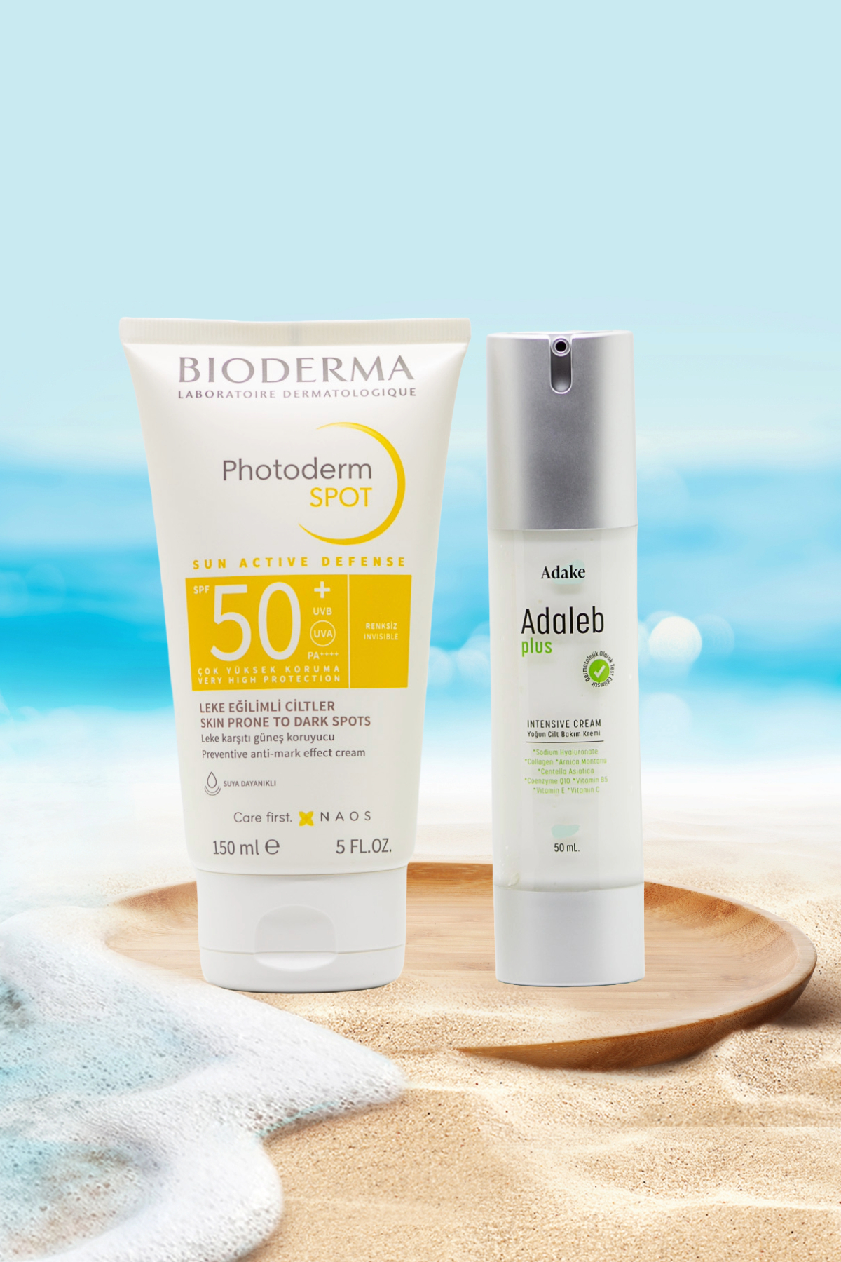 Bioderma Photoderm Spot SPF 50+ 150ml ve Adaleb Plus Leke Kırışıklık ...