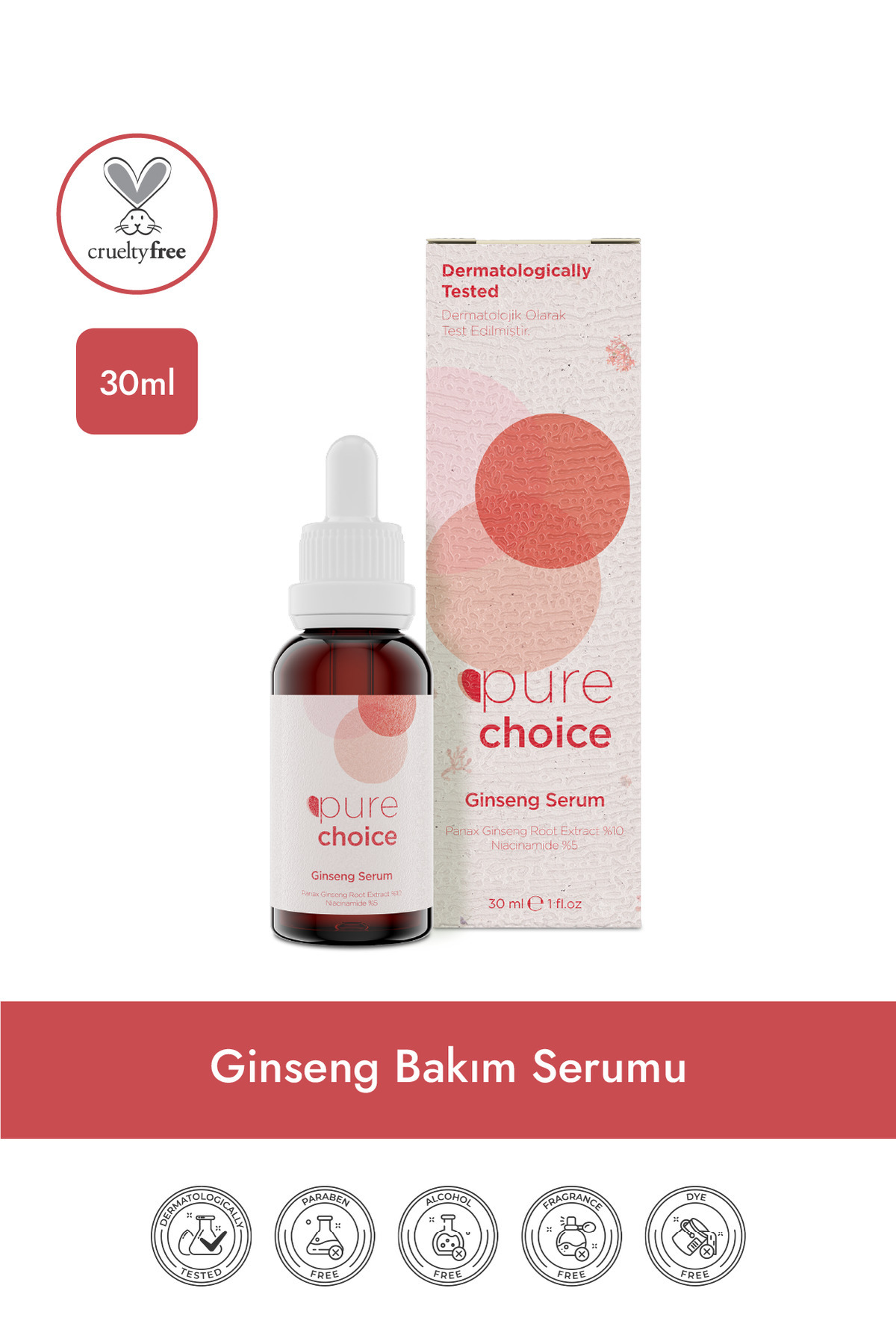 Pure Choice Ginseng Serum 30 Ml (panax Ginseng Root Extract %10 ...