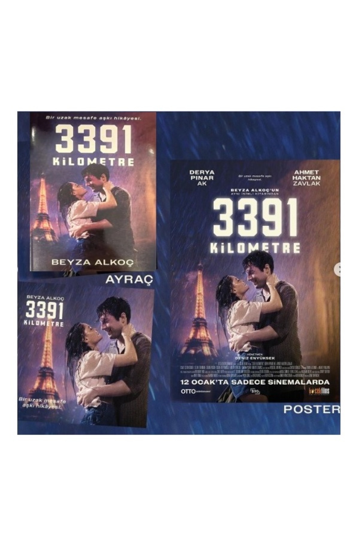 İndigo Kitap 3391 Kilometre - Film Özel Baskı CİLTLİ / ayraç ve poster ...