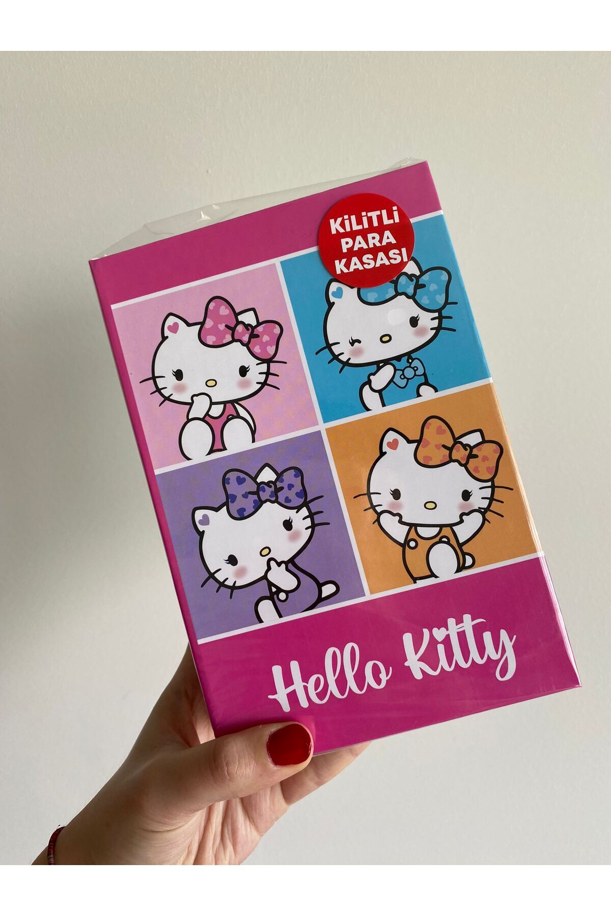 BLA GROUP HELLO KİTTY Kitap Görünümlü Kilitlenebilir Gizli Kasa PEMBE ...