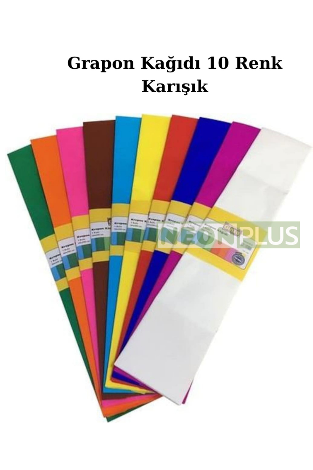 NEON PLUS Grapon Kağıdı 10 Lu Set Karışık Renk Krapon Kağıdı - Fiyatı ...