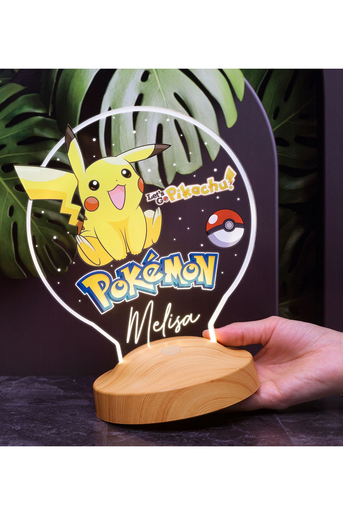 SEVGİLAMBASI Pokemon, Pikachu Temalı Gece Lambası, Masa Lambası ...