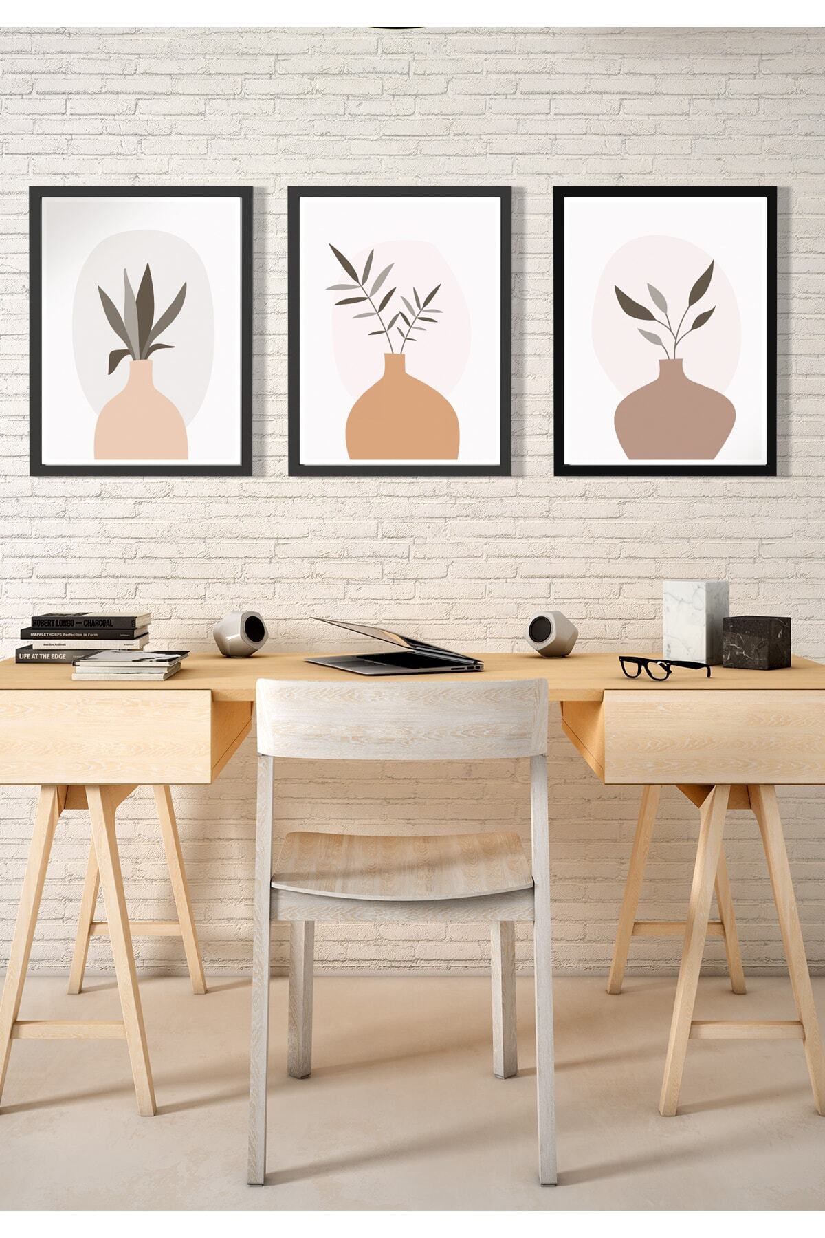 Yoko Home 3 Parça Çerçeve Görünümlü - Salon Oturma Yatak Odası Mutfak ...