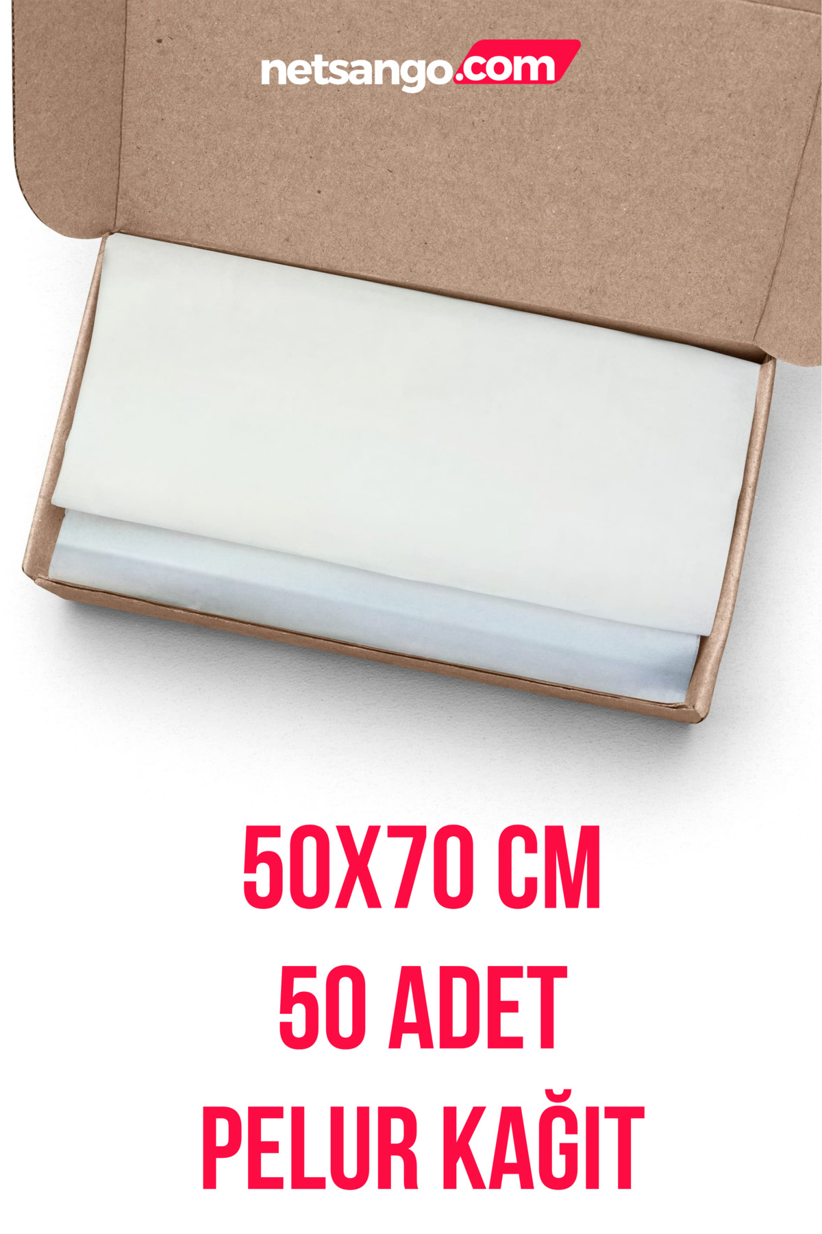 Netsan Etiket 50 Adet 50x70cm Baskısız Pelur Kağıdı - Hediye Kağıdı ...
